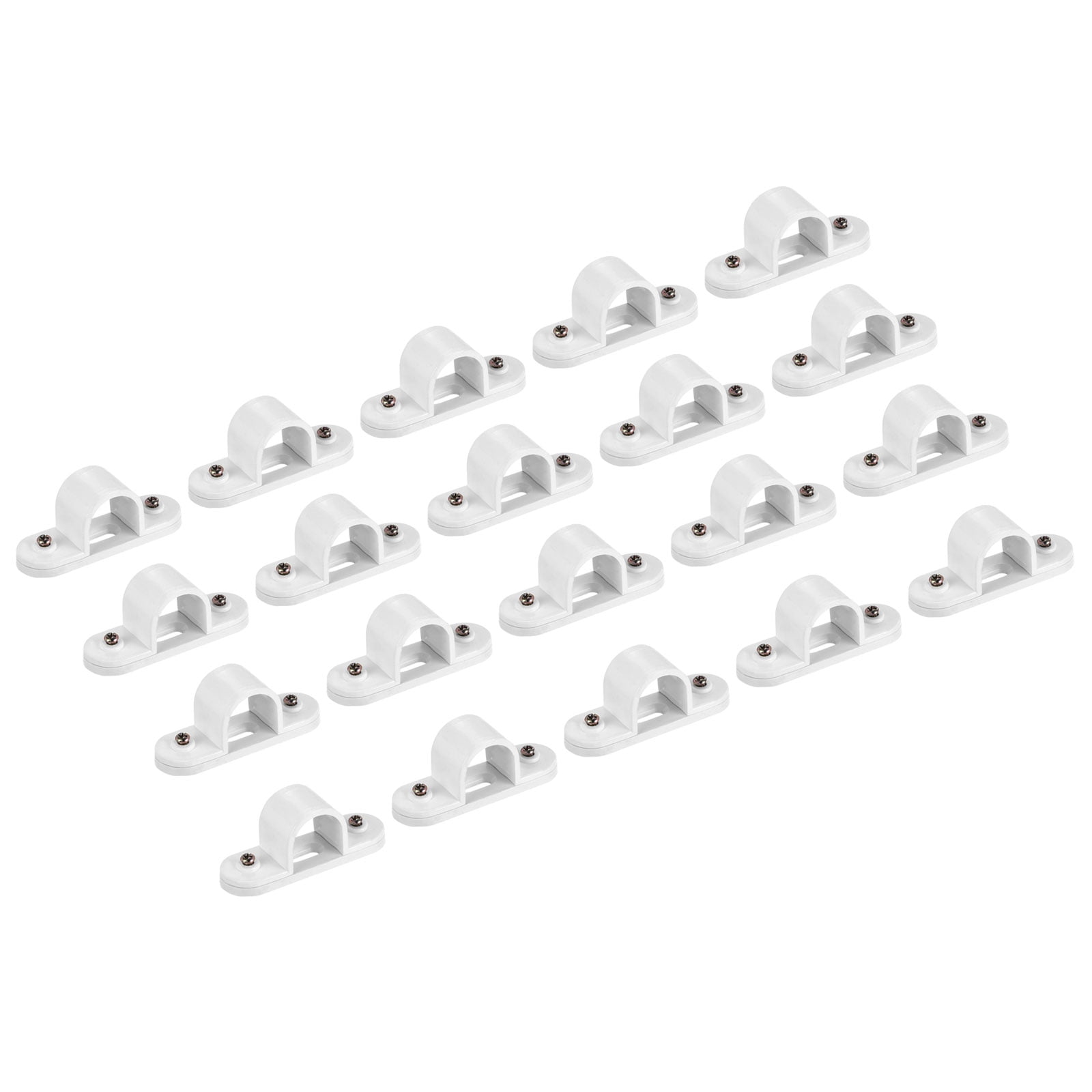 Uxcell PVC Conduit Saddle Pipe Clip 20mm Securing Conduit Hose with ...