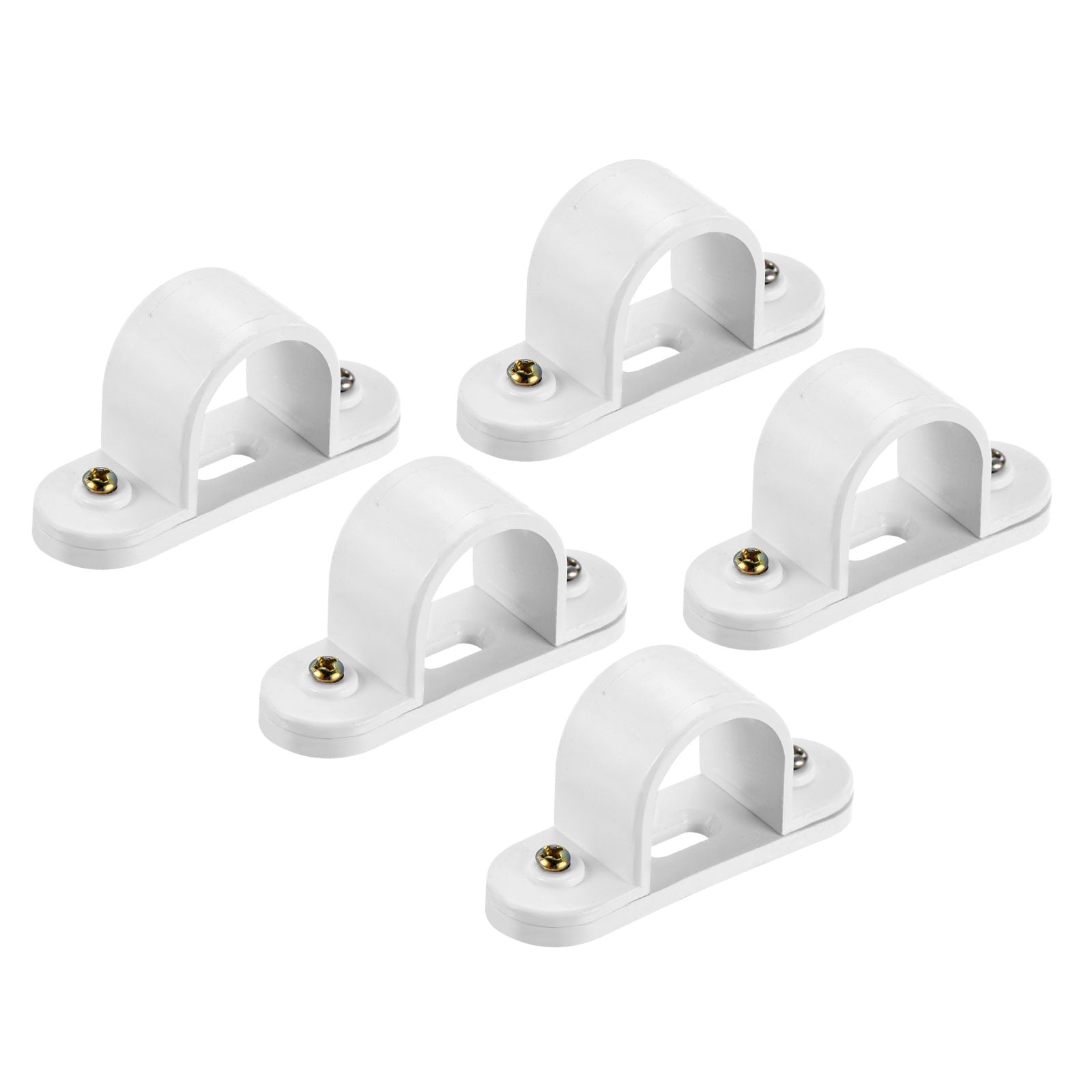 Uxcell PVC Conduit Saddle Pipe Clip 25mm Securing Conduit Hose with Base Pack of 5 - Walmart.com