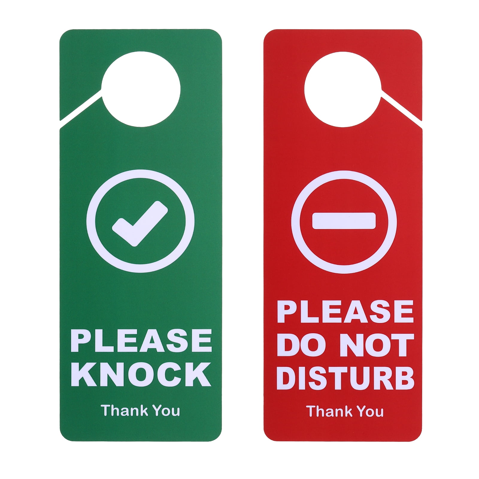 Uxcell Do Not Disturb Door Hanger Sign, Please Knock Door Sign, Red ...