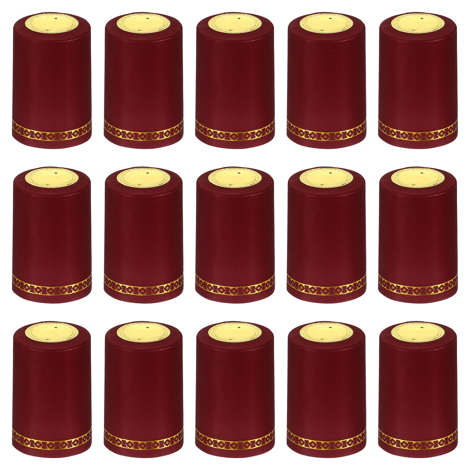 Uxcell PVC Heat Shrink Cap for Wine Bottle, 50 Pcs 33x50mm Wine Shrink ...