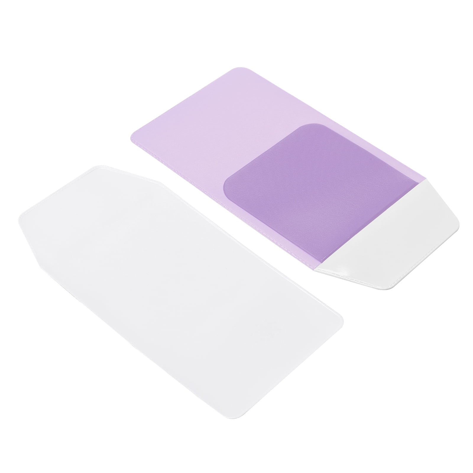 Uxcell PVC Pencil Sleeve Pouch Holder Pocket Pen Protector Light Purple ...