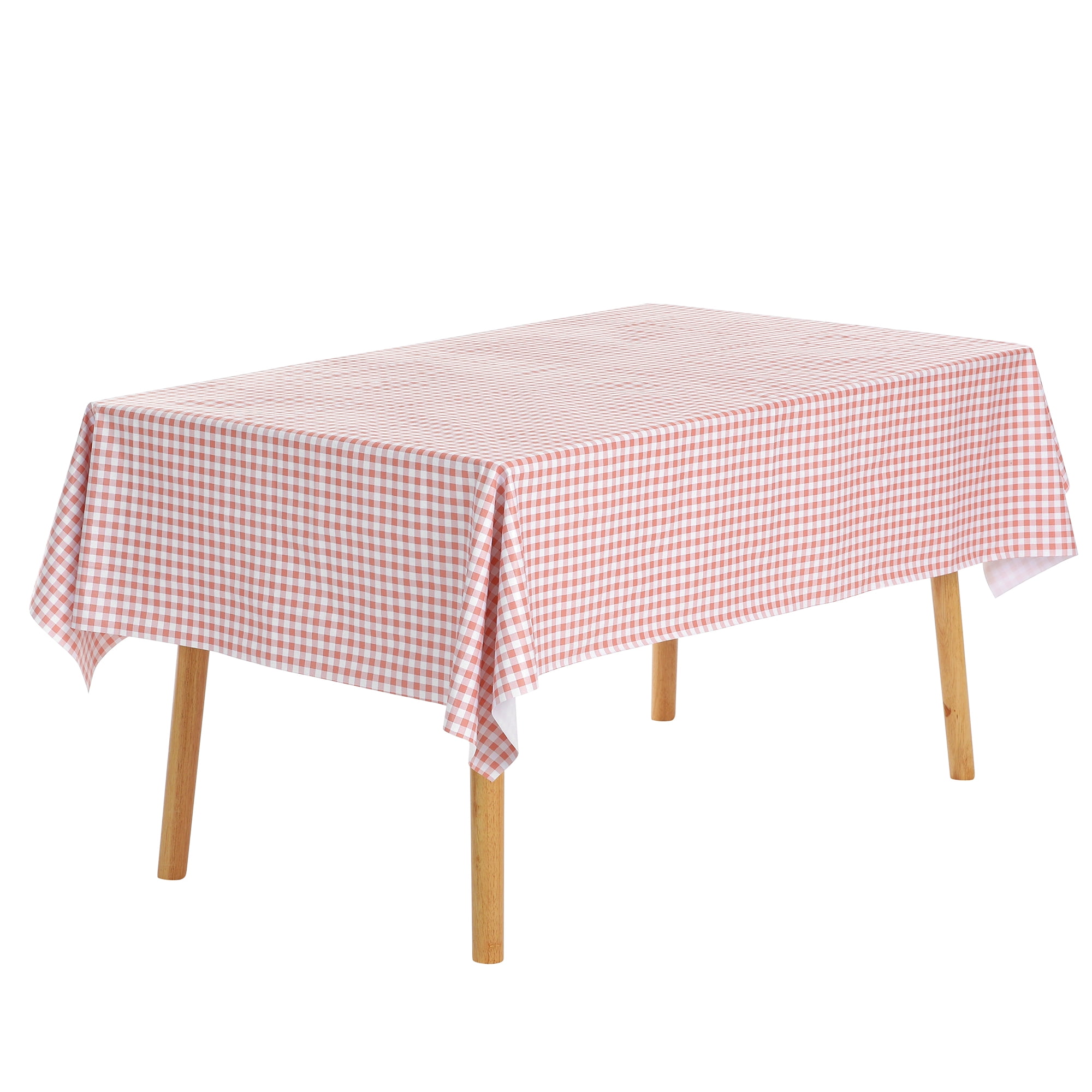 Uxcell PVC Plaid Tablecloth Square Table Cover for Dining Room and ...