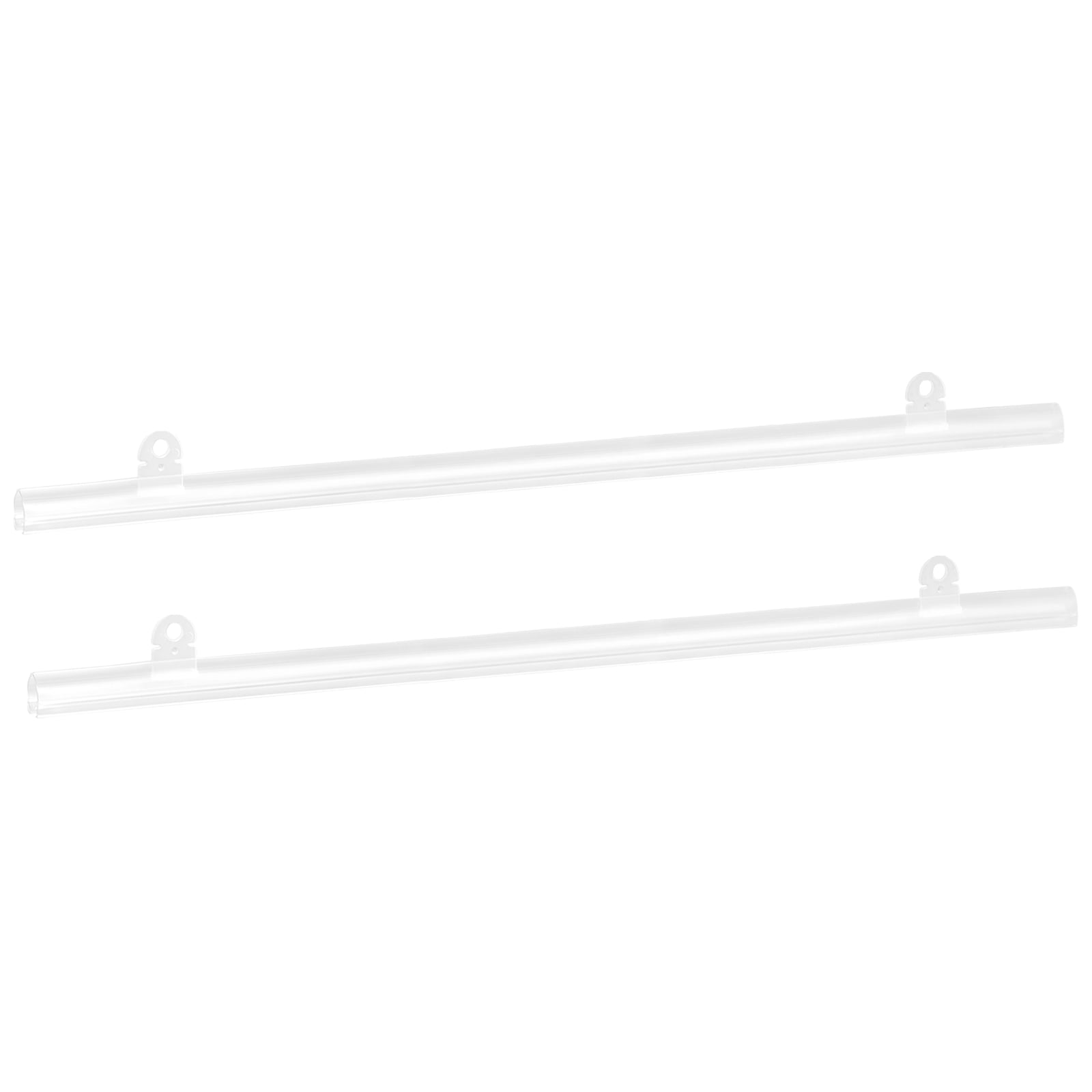 Uxcell Poster Hanger Rail Poster Strip Bar 40cm/16inch Clear with Clips ...