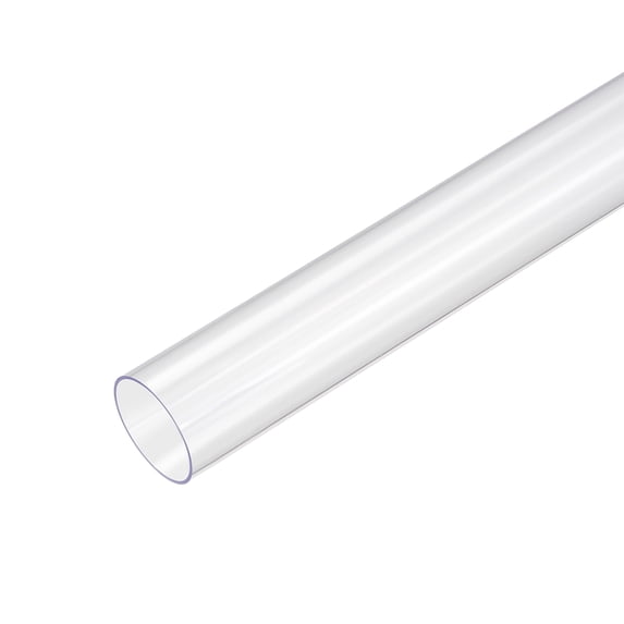Uxcell Plastic Piping, PVC Rigid Round Clear Tubing, 7/8-inch ID x 1 ...