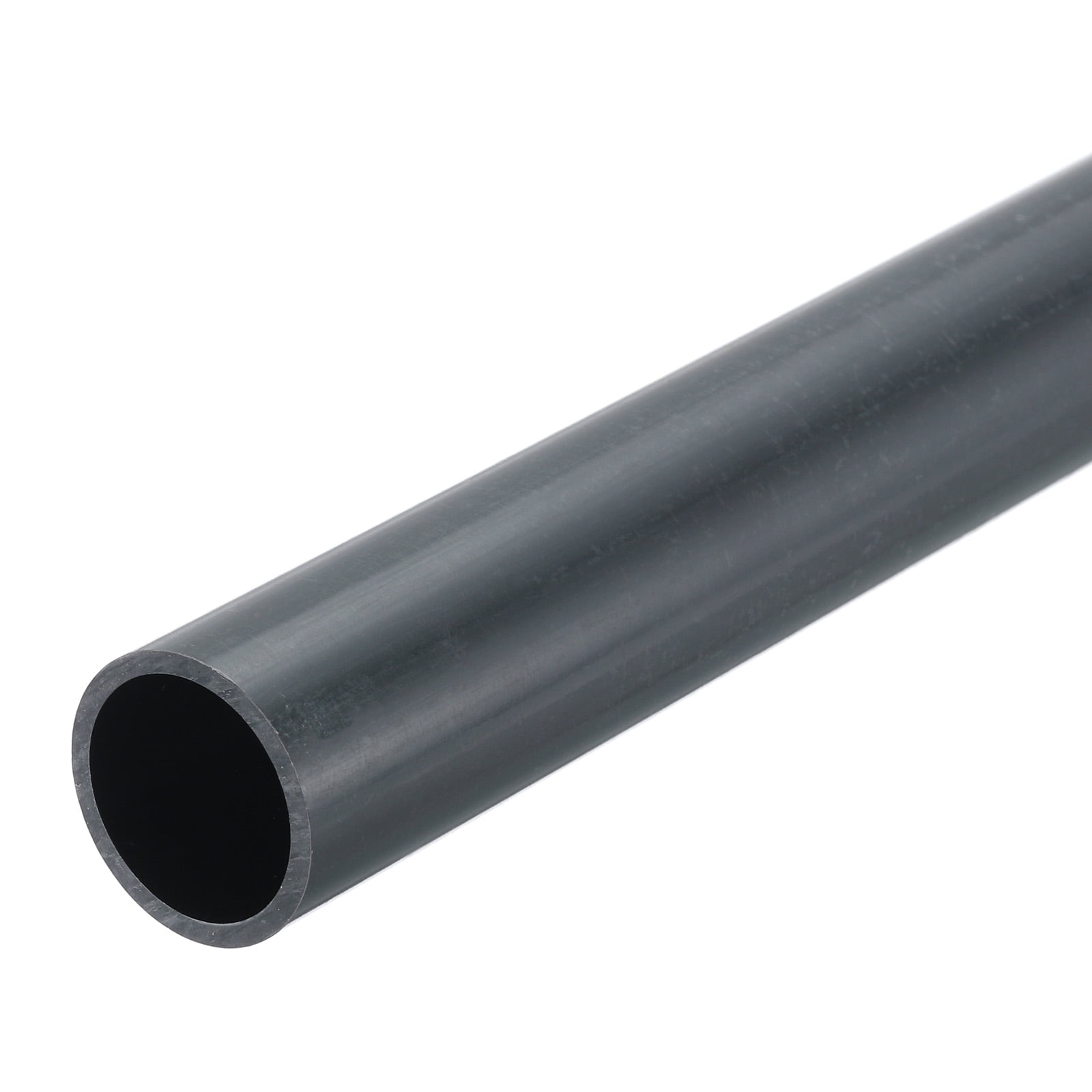 Uxcell Rigid Round Pipe 22.2mm ID 26mm OD 8" Length Dark Grey High ...