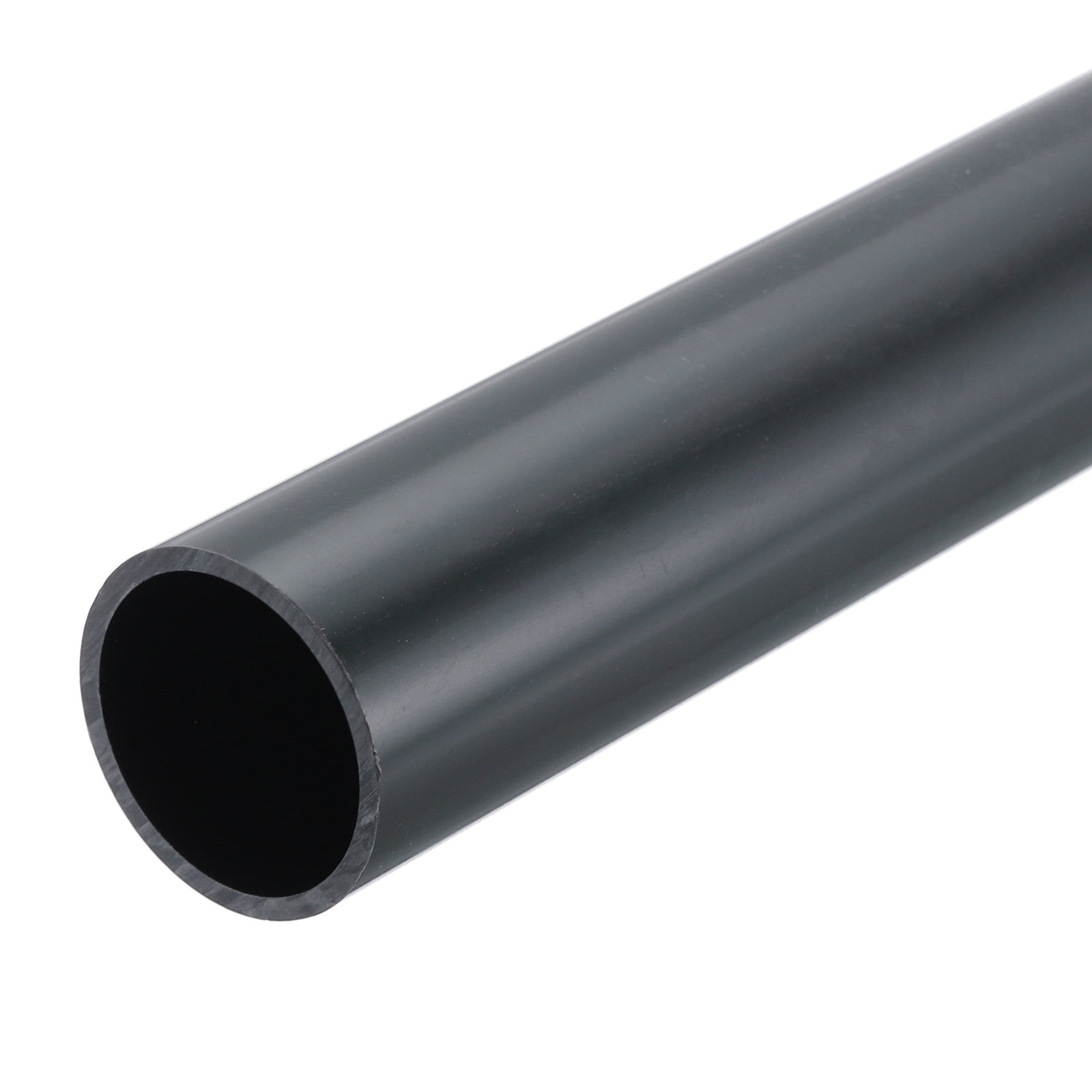 Uxcell PVC Rigid Round Pipe 28.2mm ID 32mm OD 8" Length Dark Grey High ...