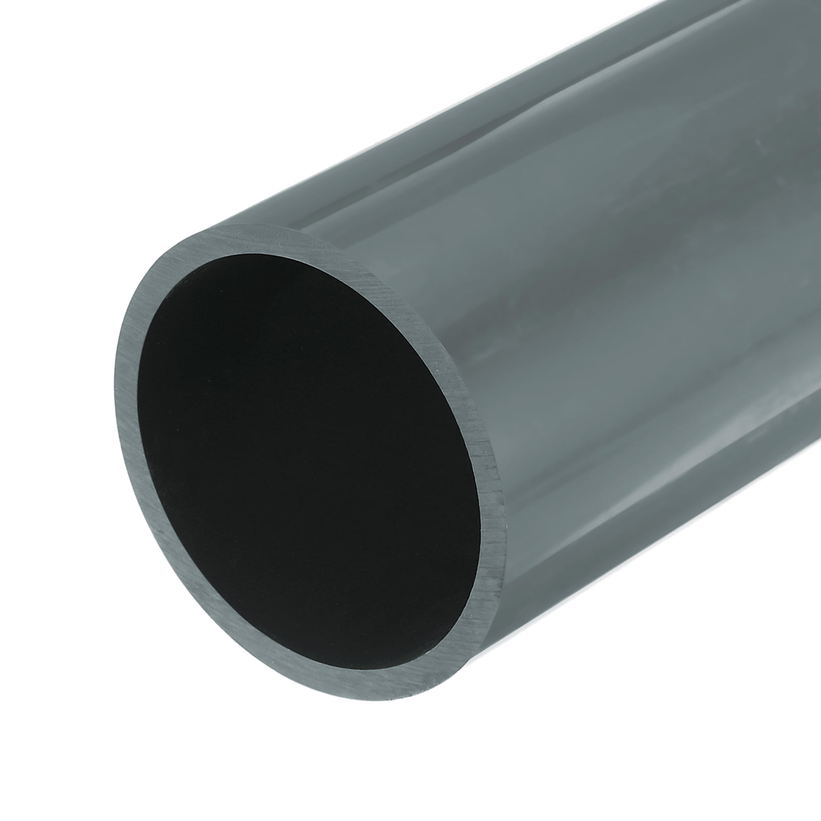 Uxcell PVC Rigid Round Pipe 78mm ID 89mm OD 20cm/8" Length Light Grey ...