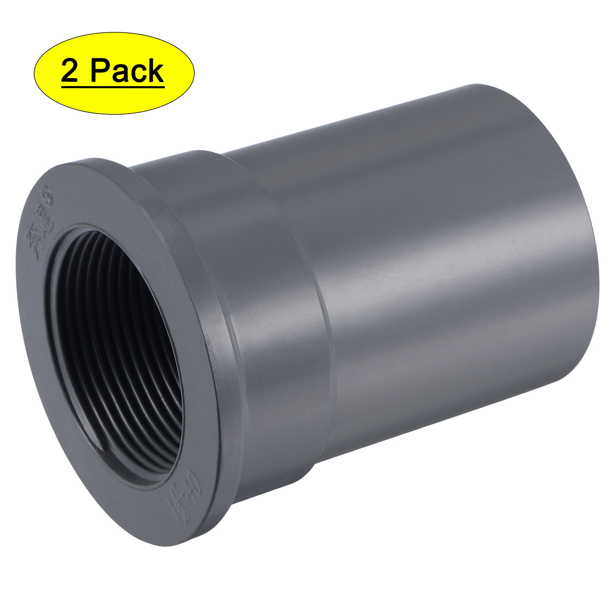 Uxcell PVC Water Pipe Connectors G Female Thread ID DN Straight Tube ...