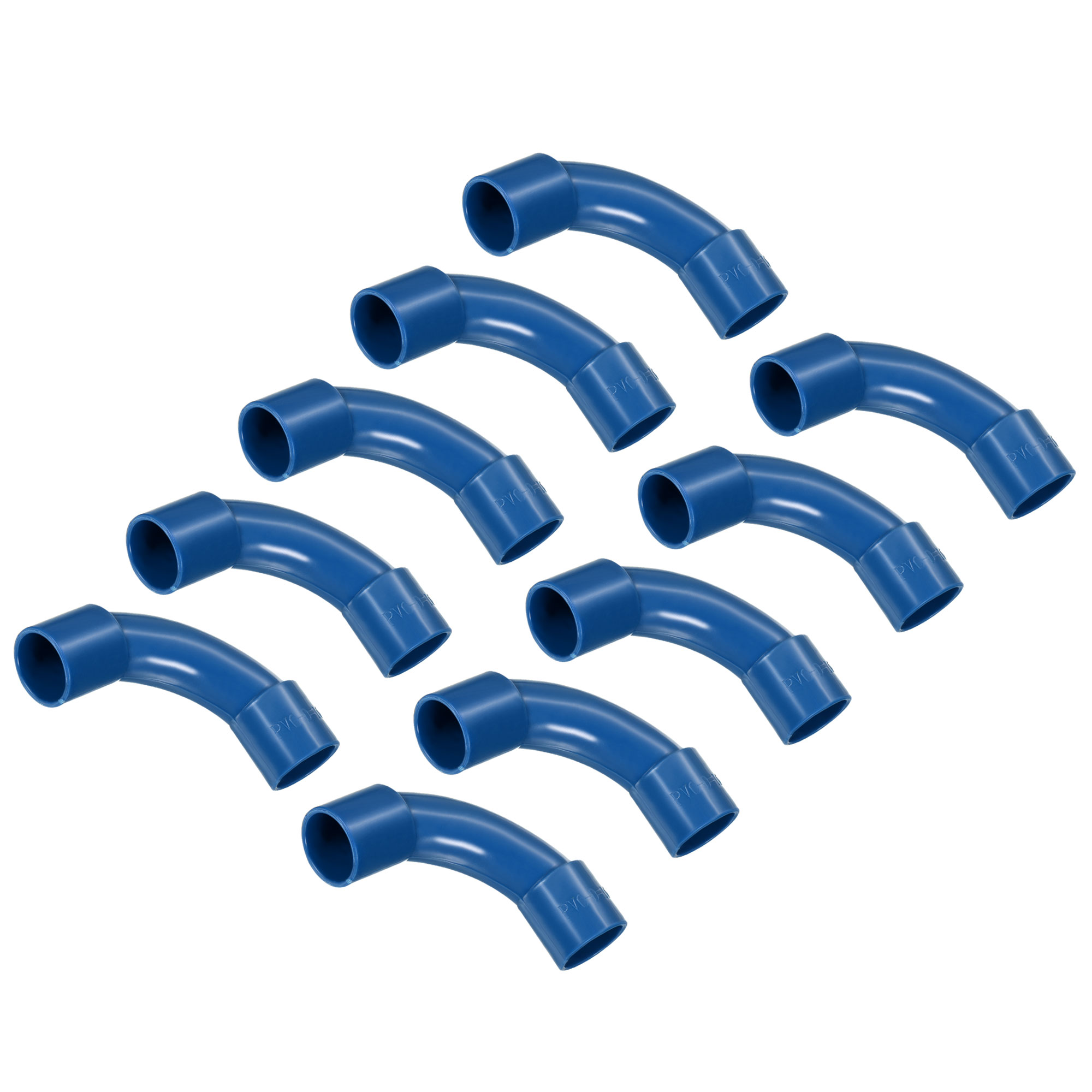 Uxcell PVC Water Pipe Elbow Fitting 16mm ID 80mm Length Tube Connector ...