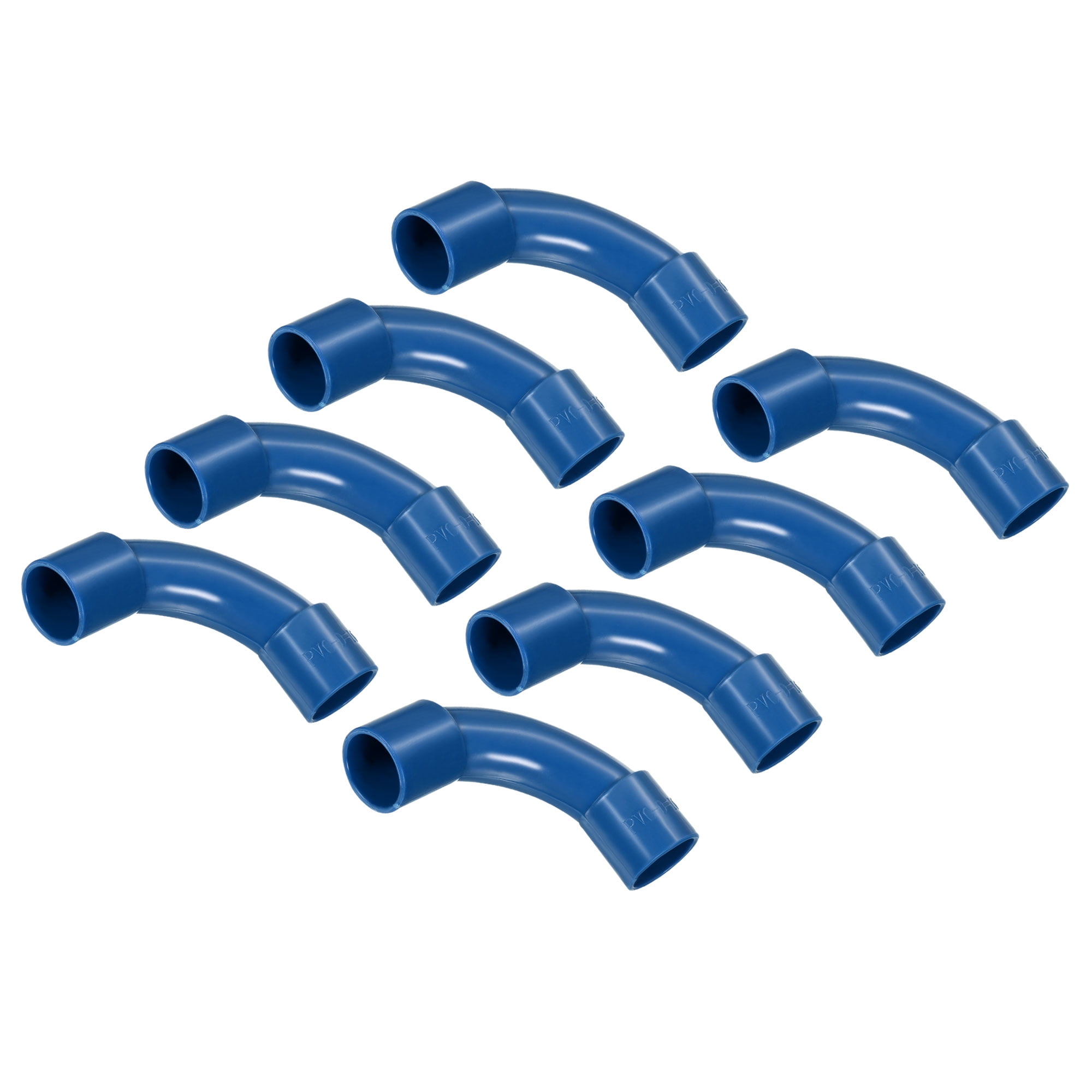 Uxcell PVC Water Pipe Elbow Fitting 16mm ID 80mm Length Tube Connector ...