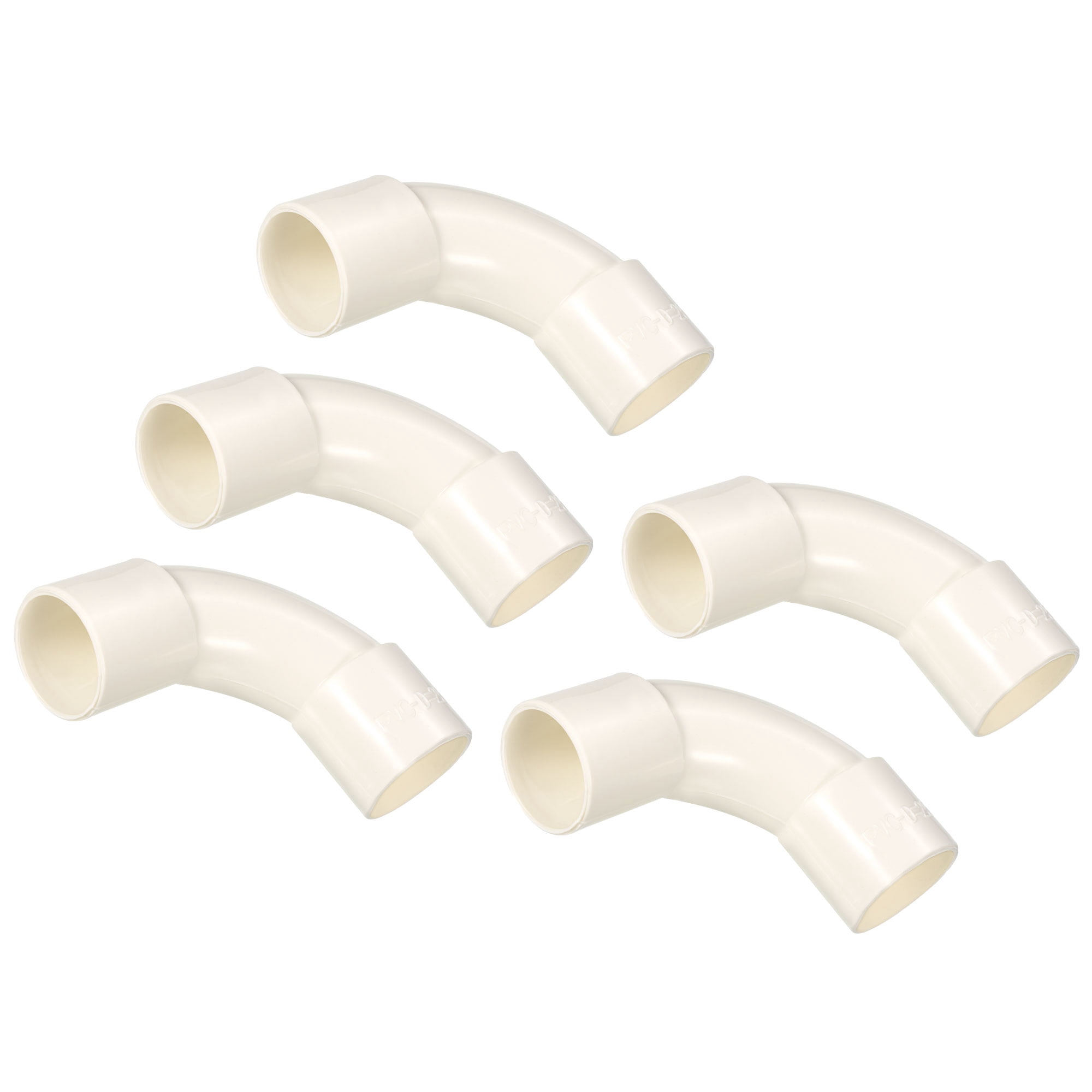 Uxcell PVC Water Pipe Elbow Fitting 25mm ID 100mm Length Tube Connector ...