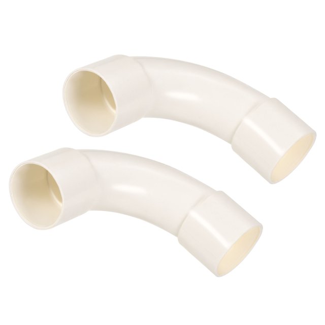 Uxcell PVC Water Pipe Elbow Fitting 32mm ID 135mm Length Tube Connector ...