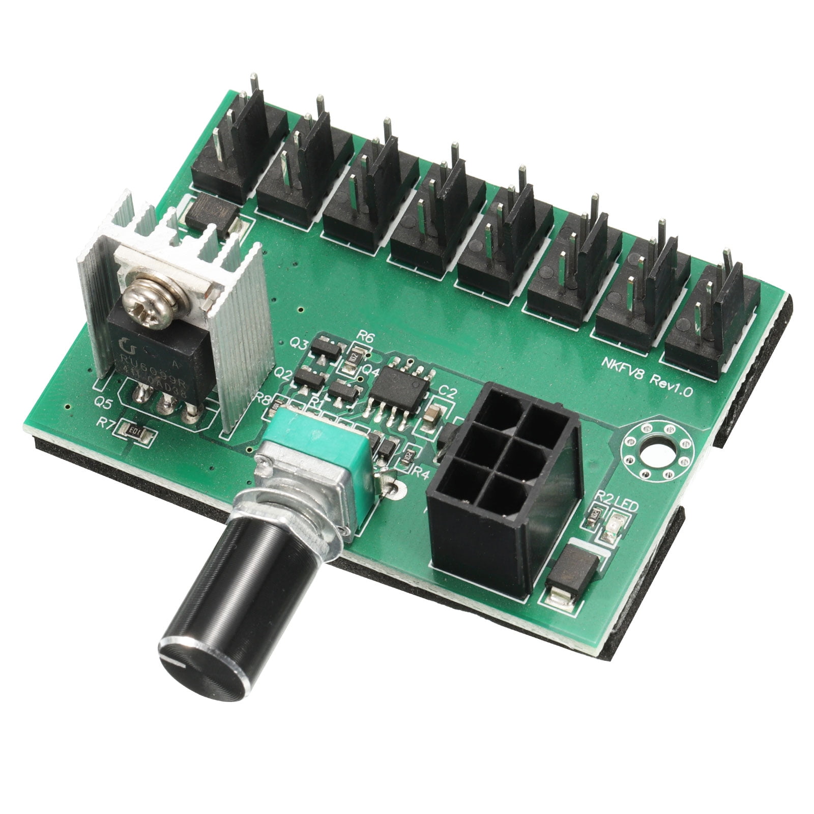 Uxcell PWM Driver Module, 2 Pin 3 Pin 4 Pin Cooling Fan Hub with 6 Pin ...