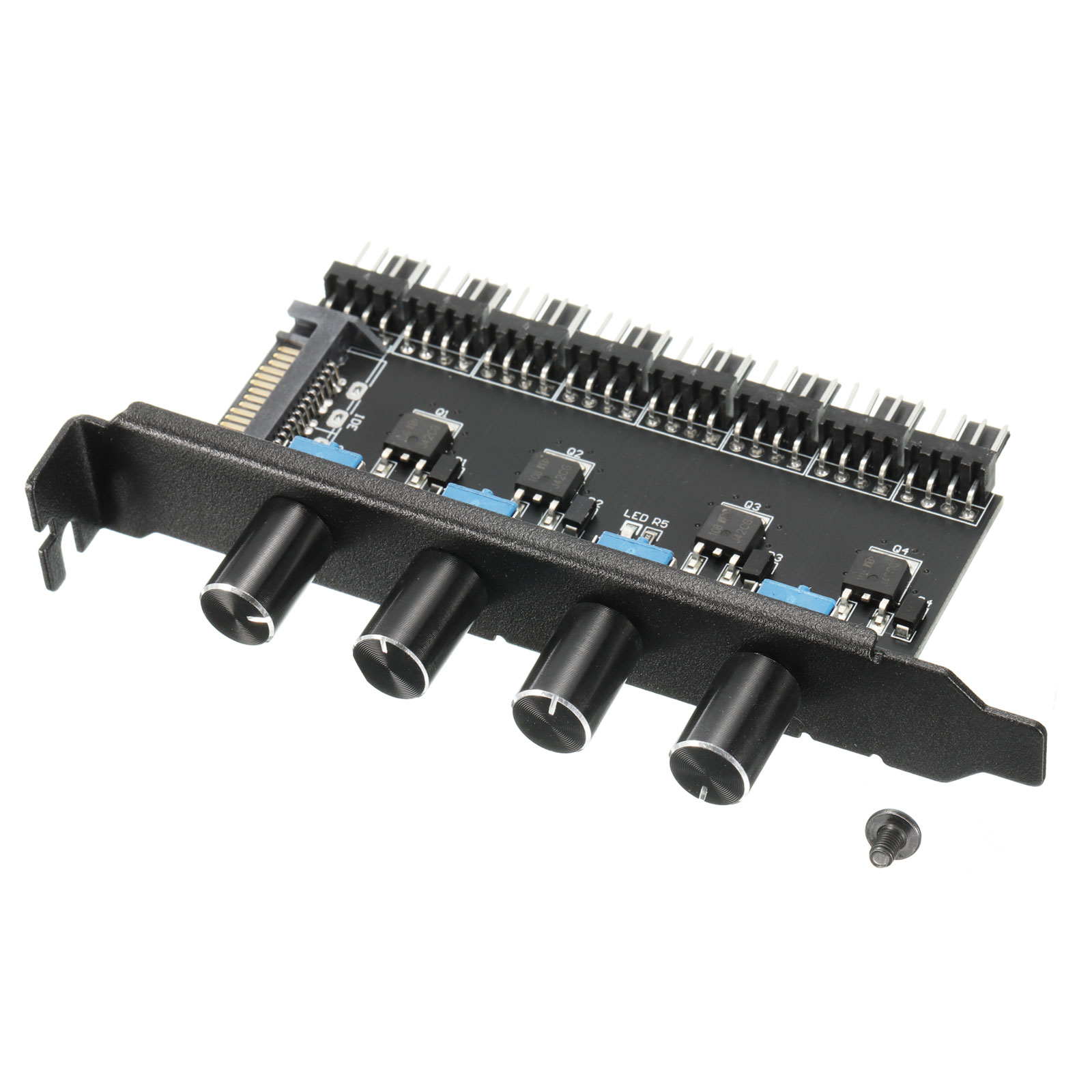 Uxcell PWM Driver Module, 3 Pin 4 Pin 12V PCI Cooling Fan Hub 8 Way ...