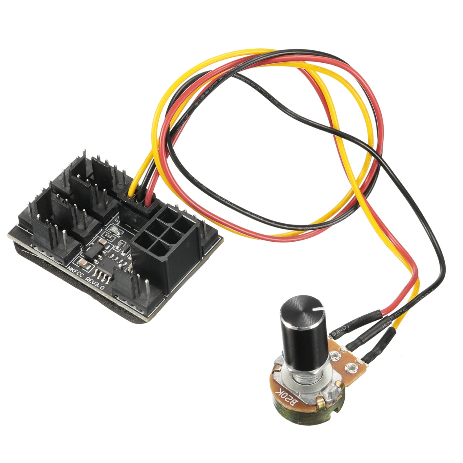 Uxcell PWM Driver Module, 3 Pin 4 Pin Cooling Fan Hub with 6 Pin Port ...