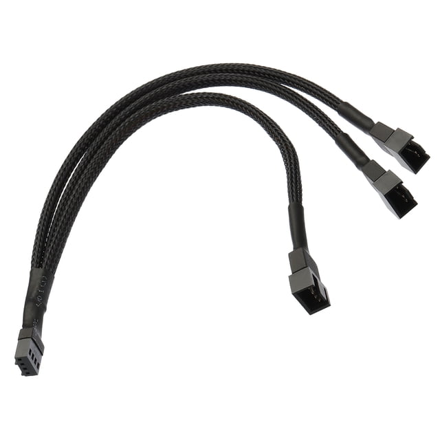 Uxcell PWM Fan Splitter Cable 4 Pin Female to 3 Pin Male 10.6" PC Fan ...