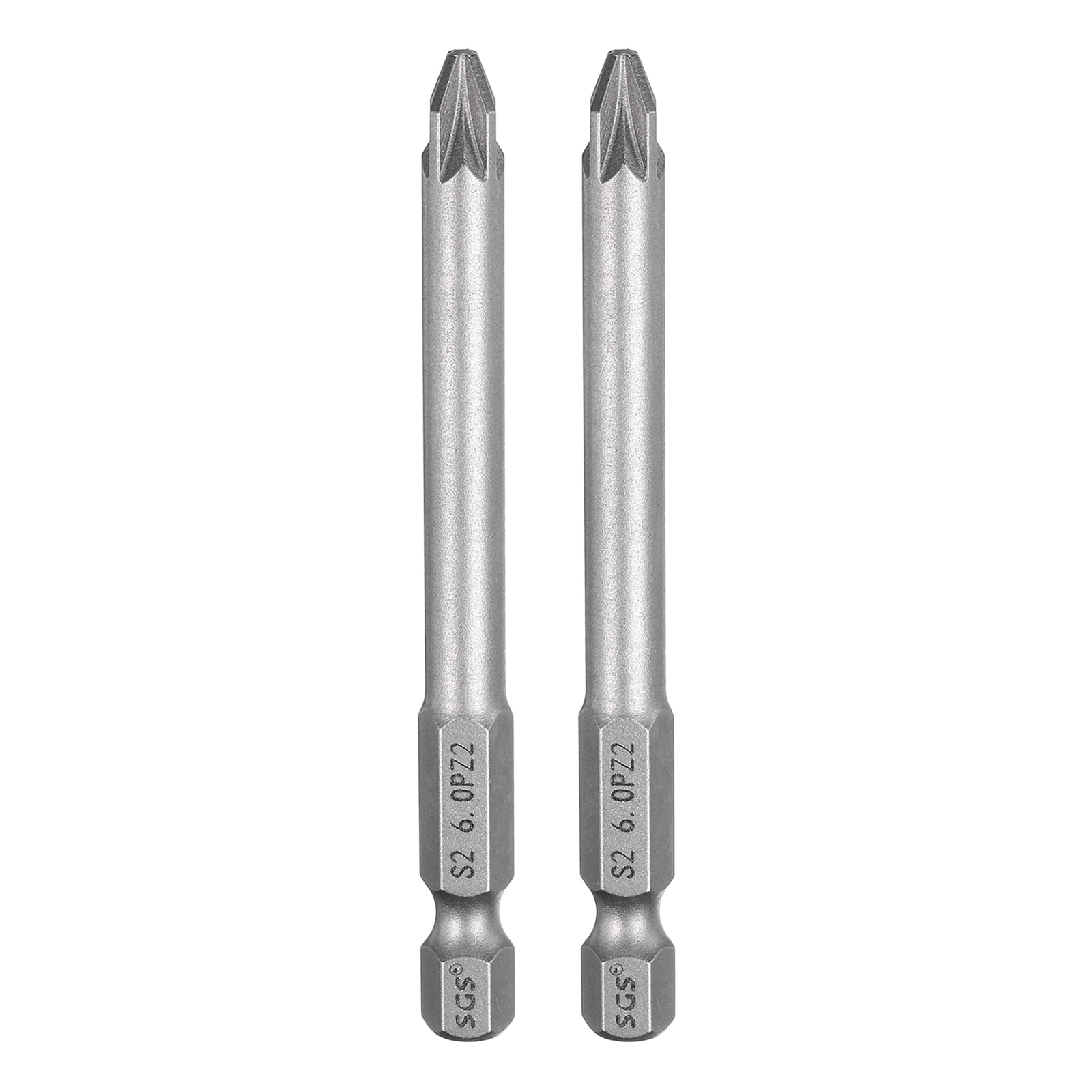 Uxcell PZ1 Pozi Screwdriver Bit 1/4" Hex Shank 25mm/1" Length Magnetic Phillips Slotted Hex Bits ...