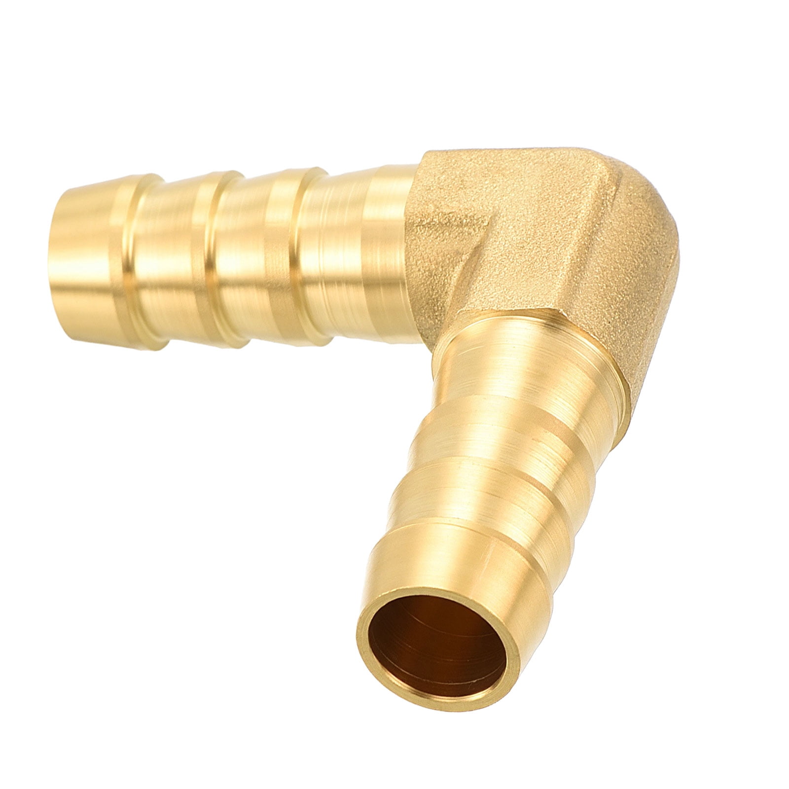 Uxcell Pack of 2 90 Degree Hose Elbow, Brass Hose Barbs Fittings 1/4 ...