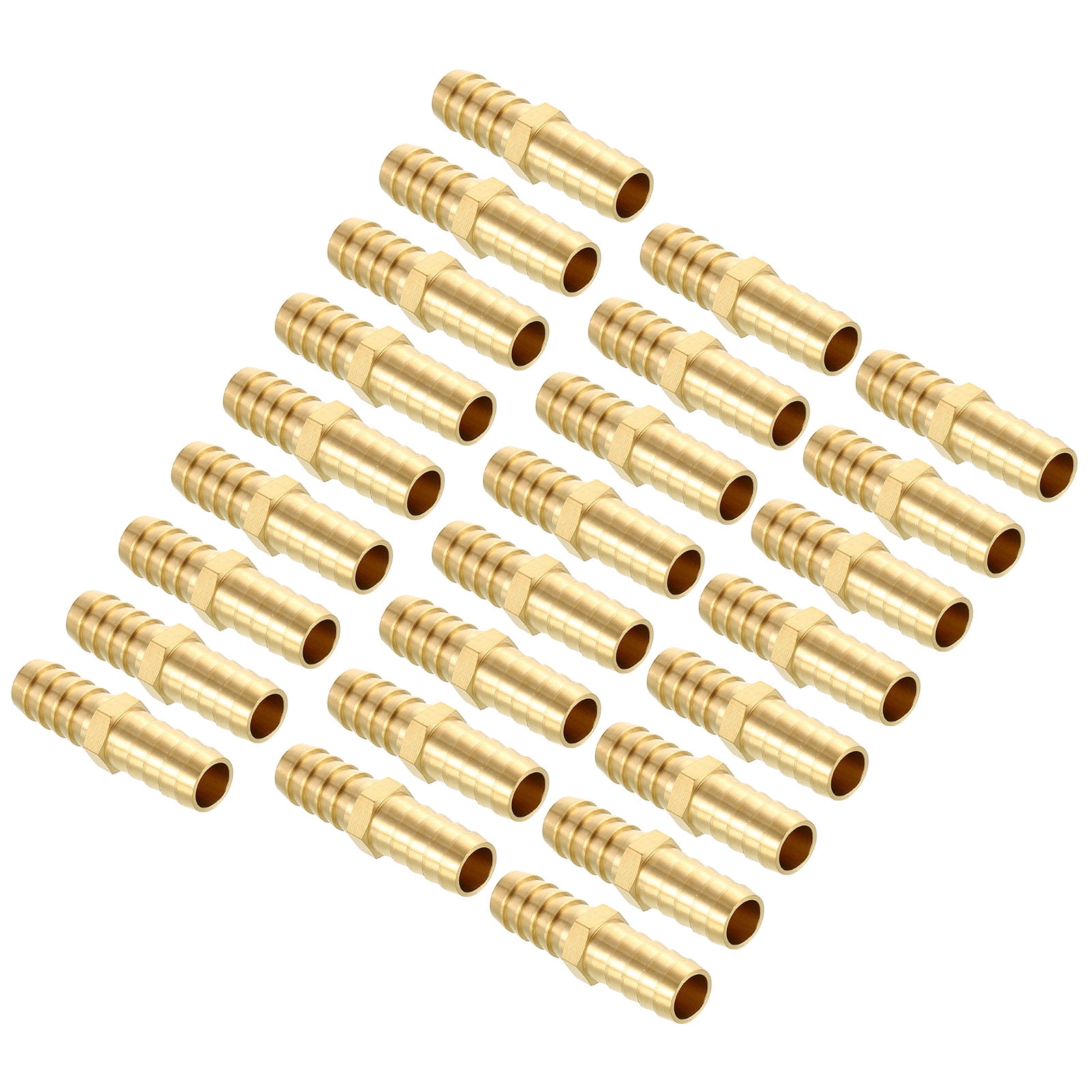 Uxcell Pack of 10 Brass Hose Barb Fittings 1/2" Hose Barb to 1/2" Fittings - Walmart.com
