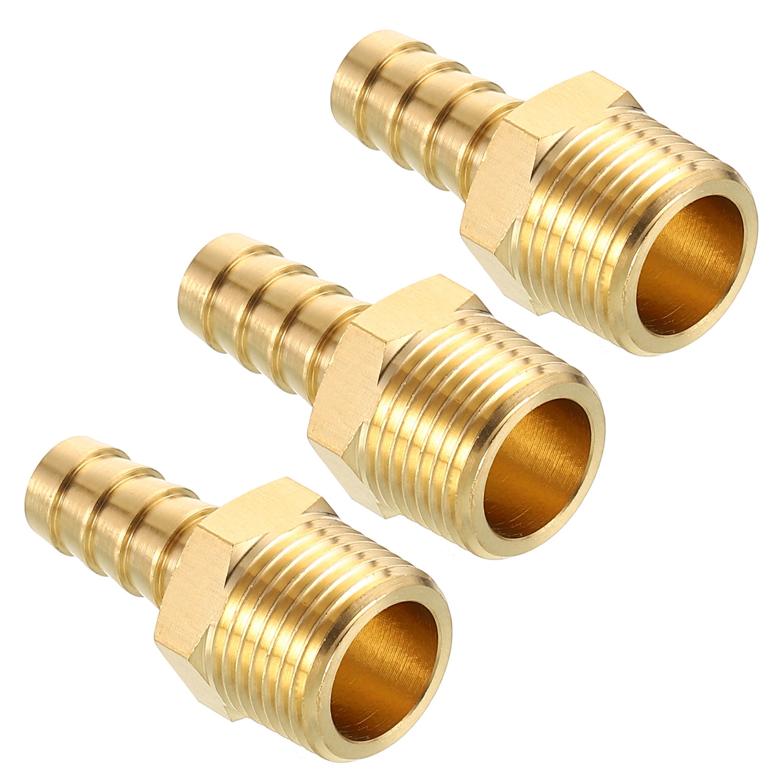Uxcell Pack of 10 Brass Hose Barb Fittings 3/4" Hose Barb to 3/4" Fittings - Walmart.com