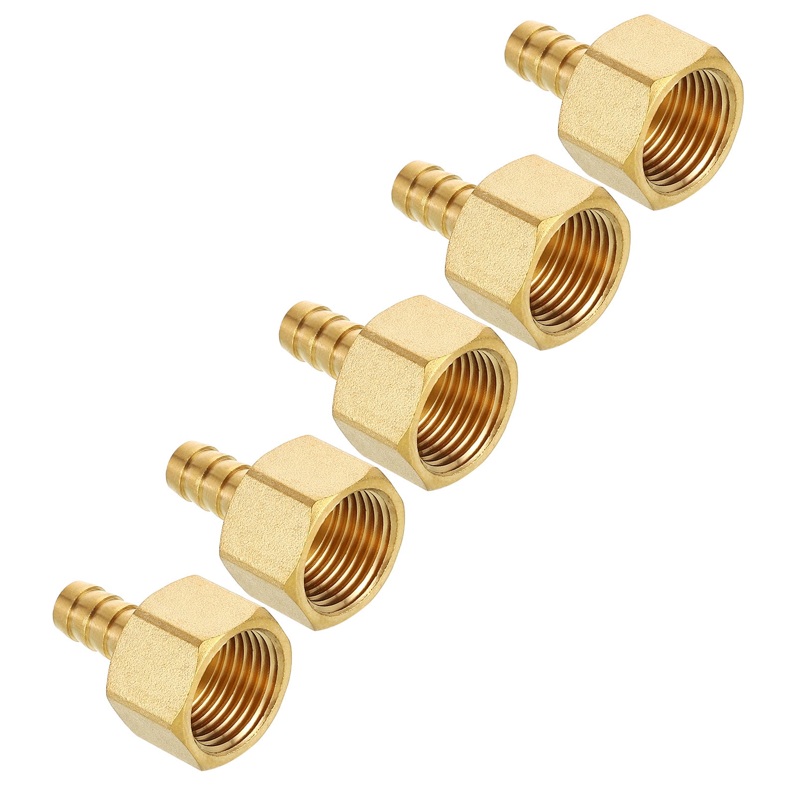 Uxcell Pack of 25 Brass Hose Barb Fittings 1/2" Hose Barb to 1/2" NPT Male Fittings - Walmart.com