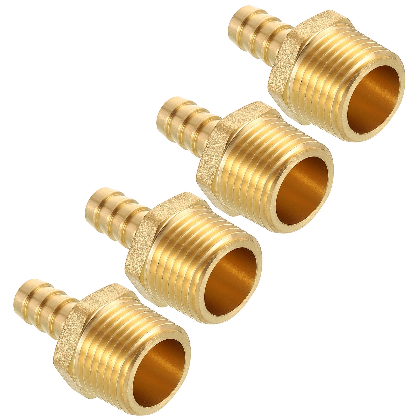 Uxcell Pack of 8 Brass Hose Barb Fittings 3/4" Hose Barb to 3/4" NPT Male Fittings - Walmart.com