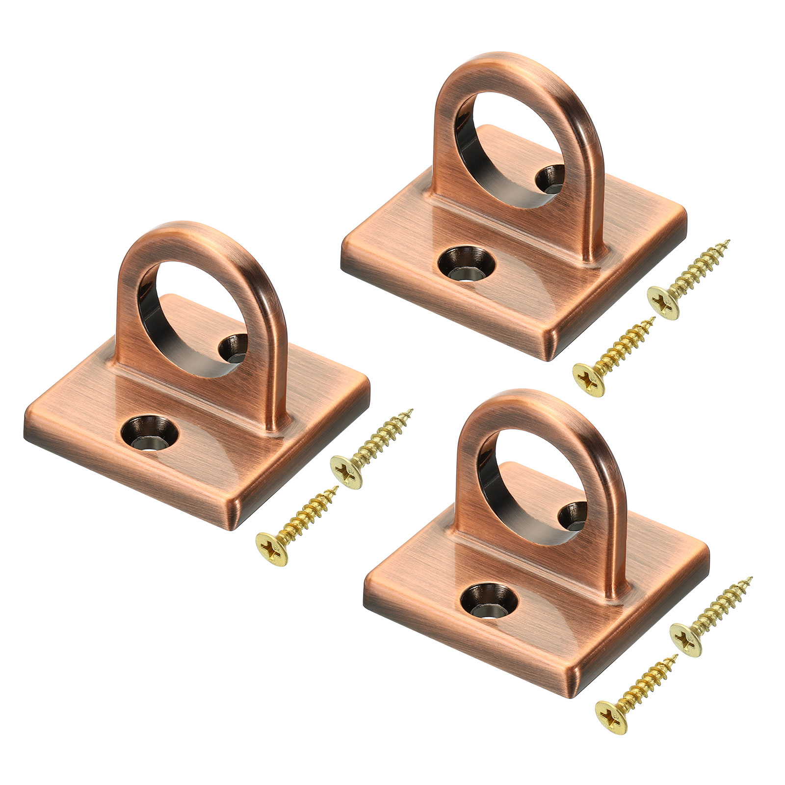 Uxcell Pad Eye Plate U Hooks, 3 Pack Metal Ceiling Hook Wall Mount Loop ...