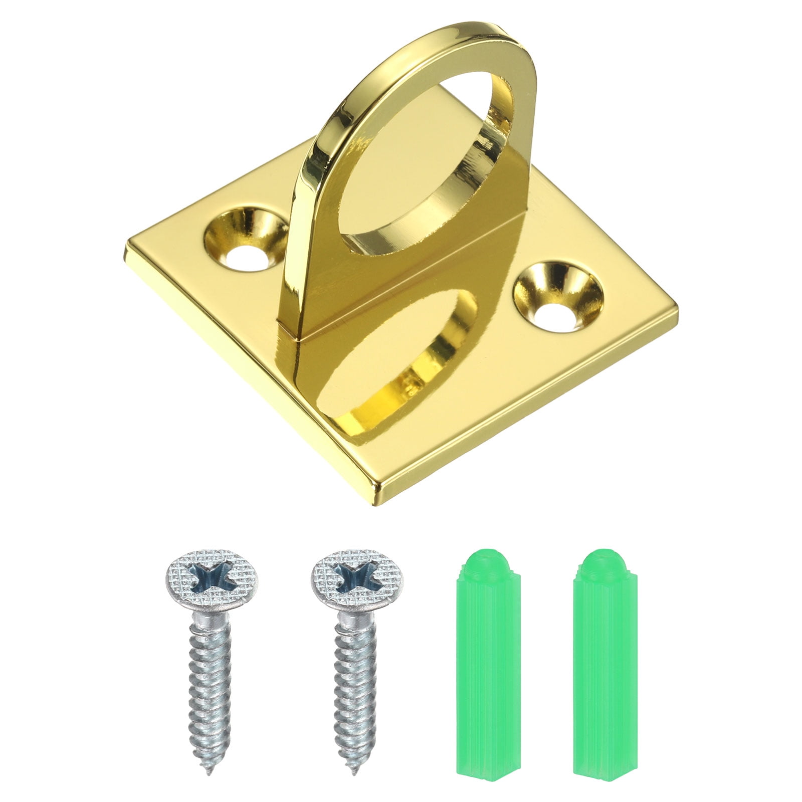 Uxcell Pad Eye Plate U Hooks, Metal Ceiling Hook Wall Mount Loop with ...