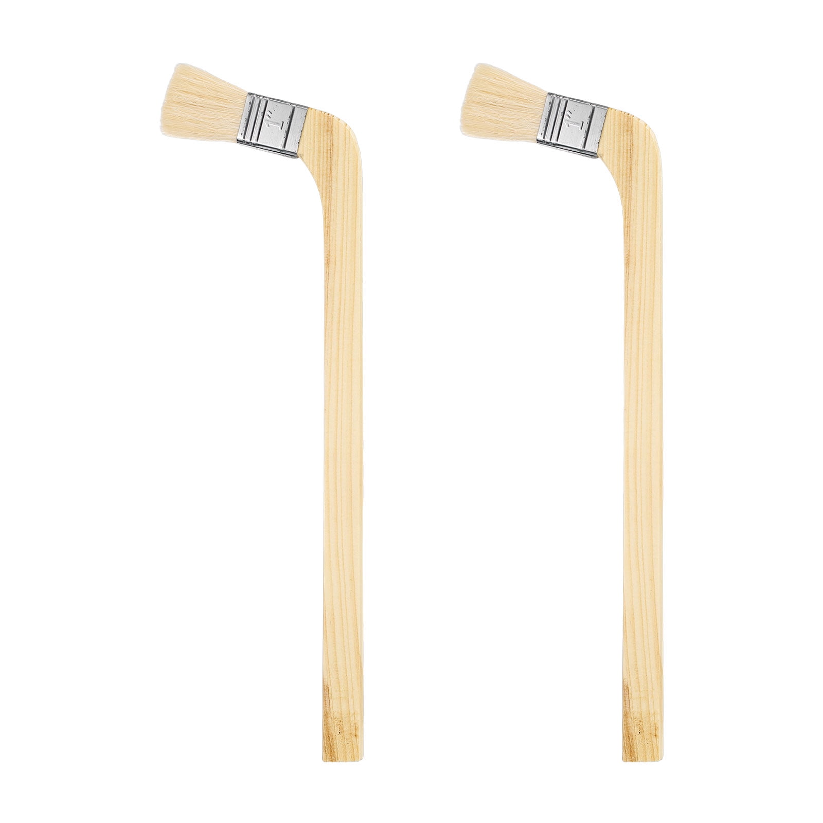 Uxcell Paint Brush 2Pcs 1 Inch Soft Wool Variety Angled Bend Brushes ...