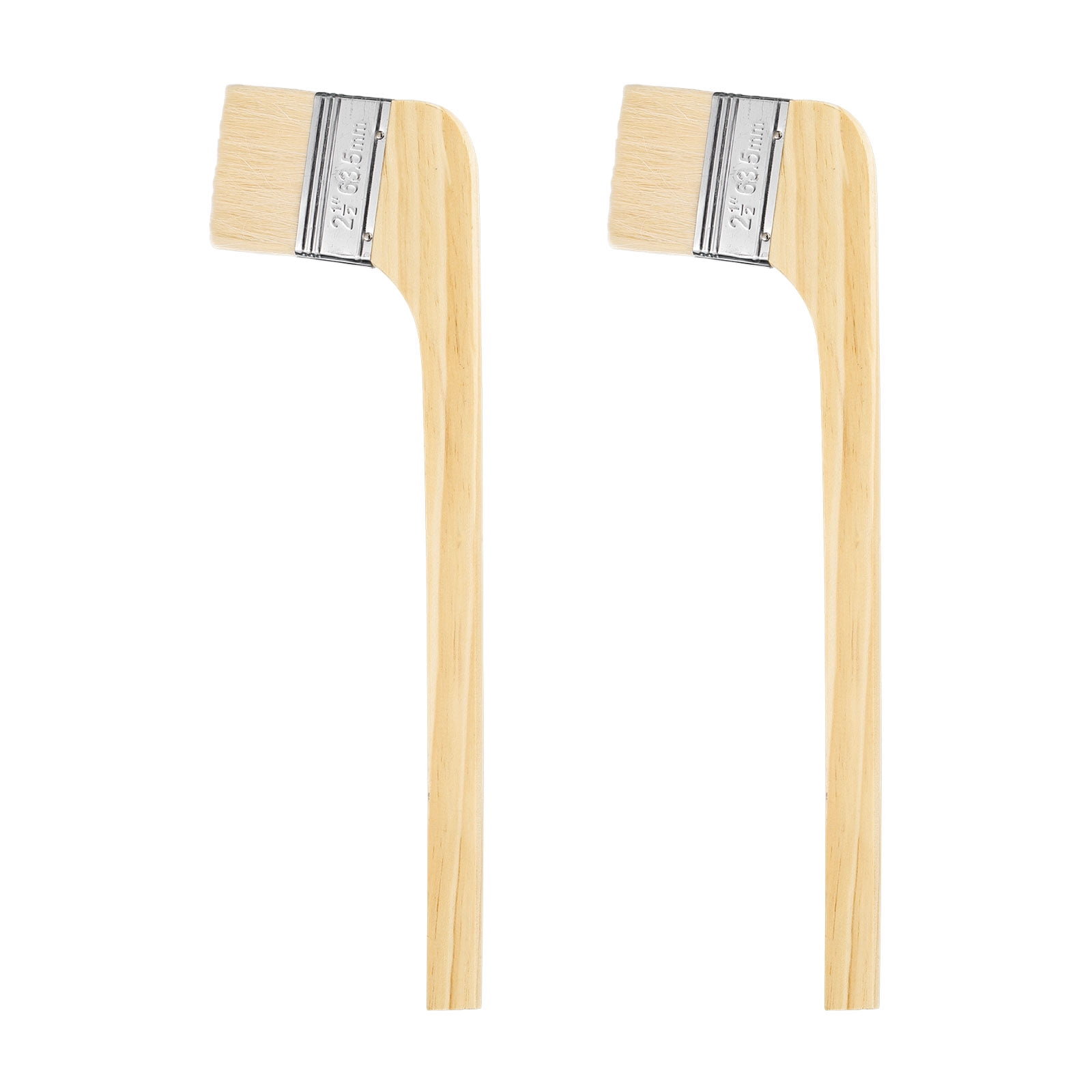 Uxcell Paint Brush 2Pcs 1 Inch Soft Wool Variety Angled Bend Brushes ...