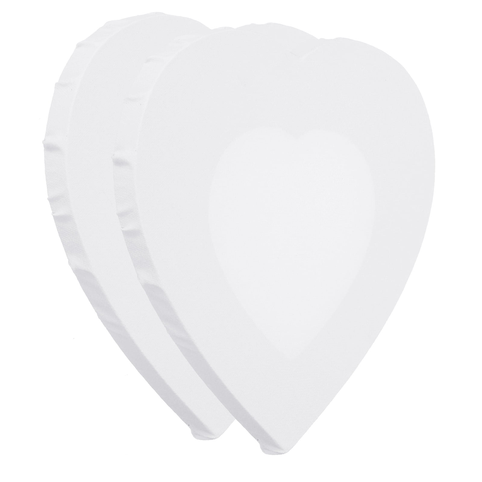 Uxcell Paint Canvases for Painting, 2 Pack 16x16 Inch Heart-Shaped Wood ...