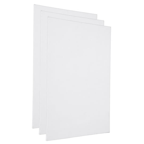Uxcell Paint Canvases for Painting, 3 Pack 12x12 Inch Square Wood Frame ...