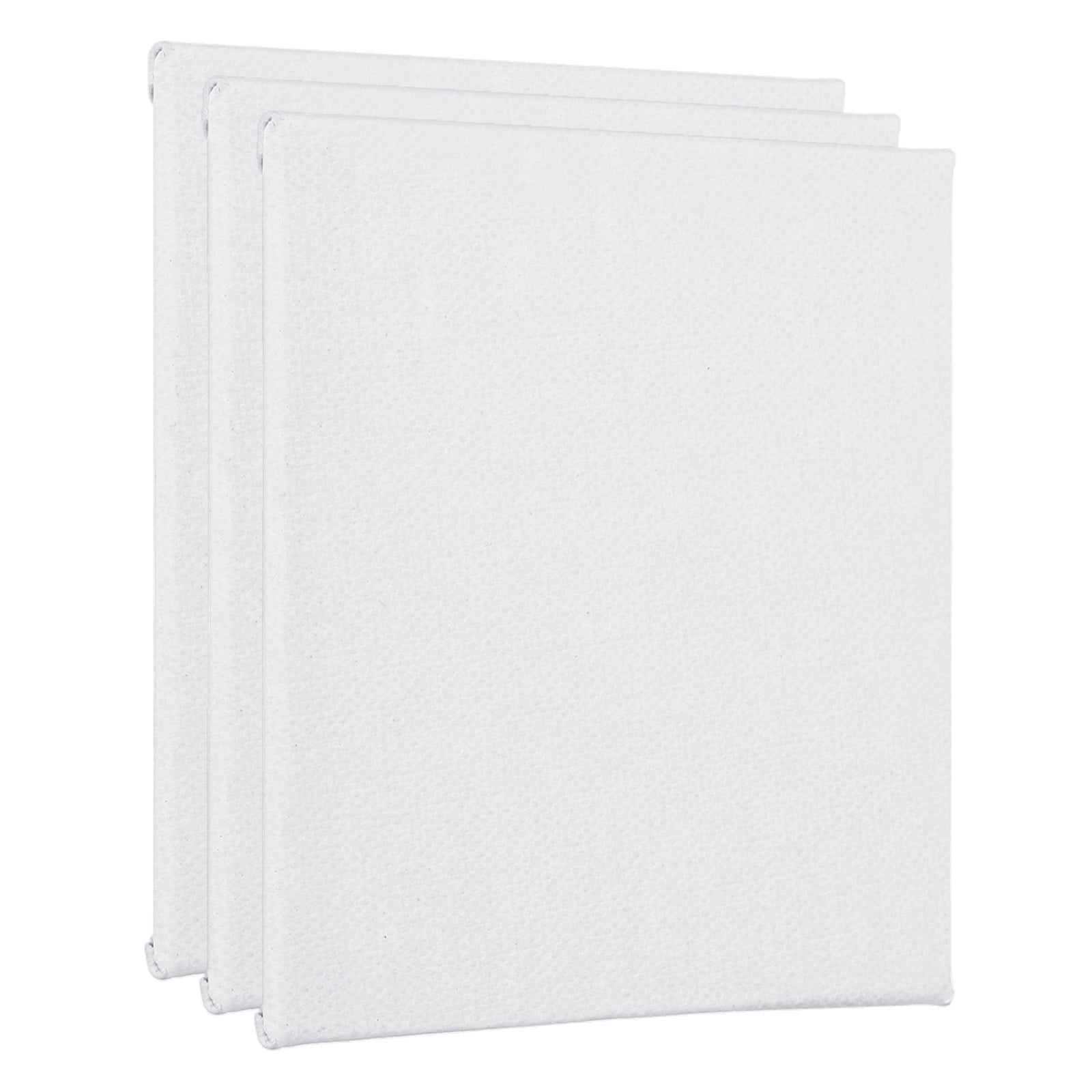 Uxcell Paint Canvases for Painting, 3 Pack 4x4 Inch Square Wood Frame ...