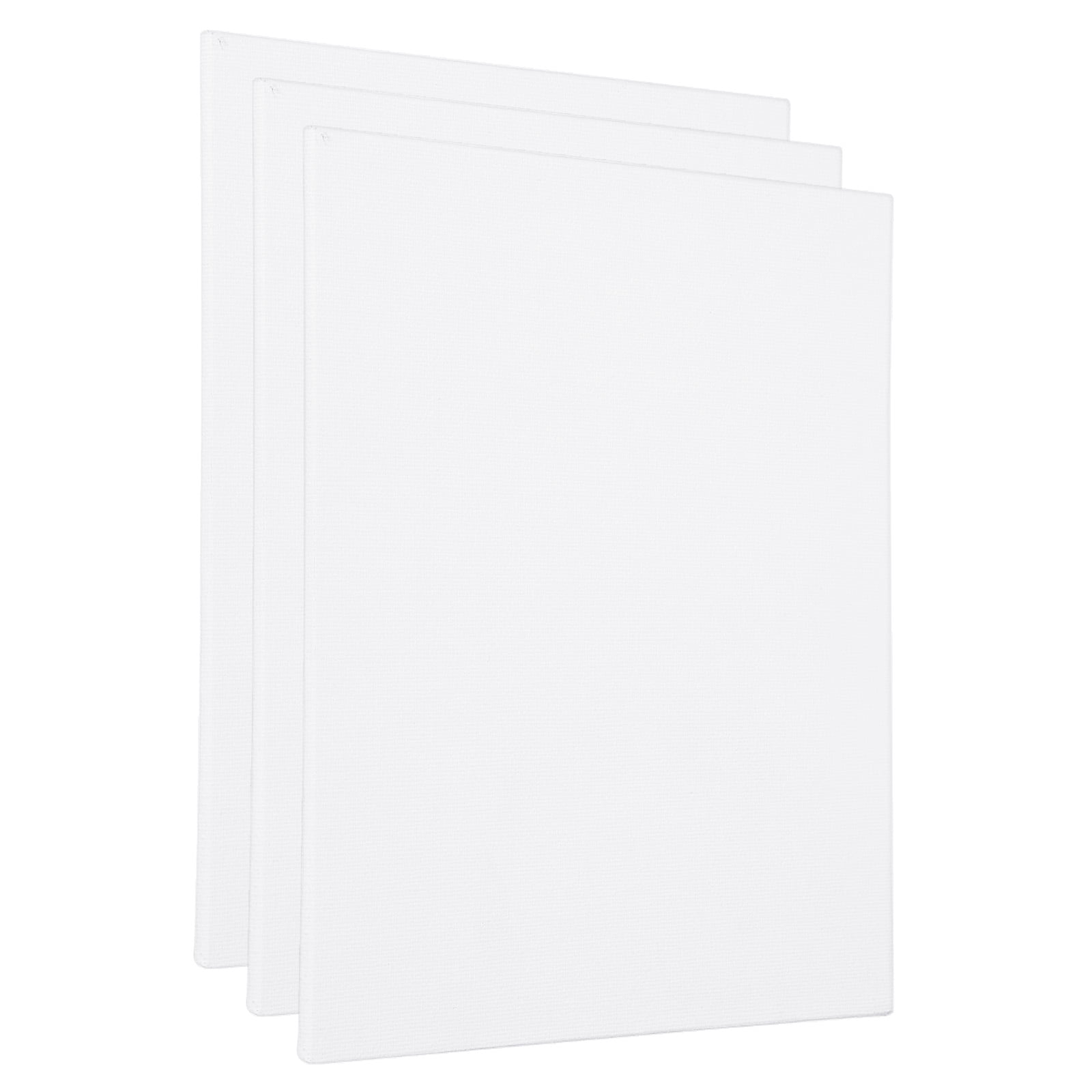 Uxcell Paint Canvases for Painting, 3 Pack 8x8 Inch Square Wood Frame ...