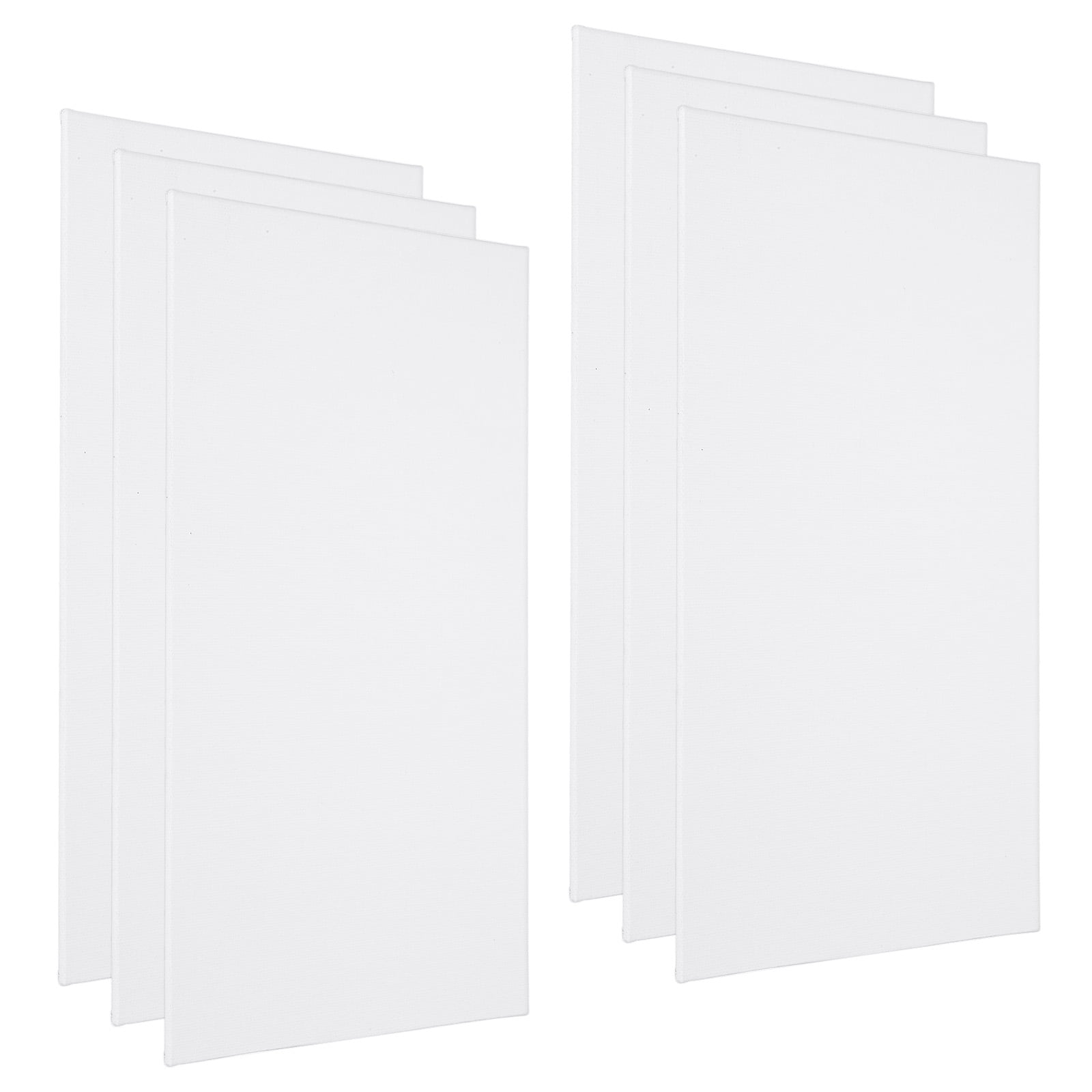 Uxcell Paint Canvases for Painting, 6 Pack 12x8 Inch Square Wood Frame ...