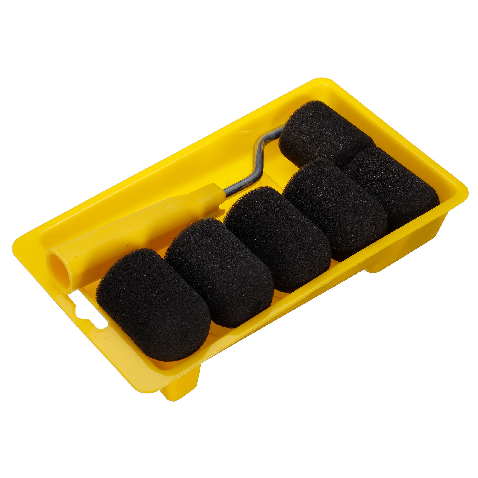 Uxcell Paint Roller Kit, 2Inch Black Water-Based Foam Paint Rollers ...