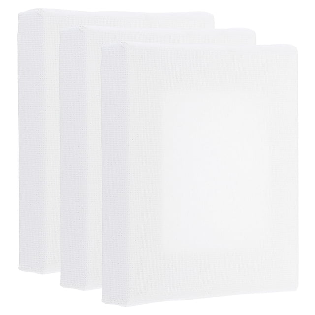 Uxcell Painting Canvas Panels, 3 Pack 4x4 Inch Rectangle Wood Frame ...