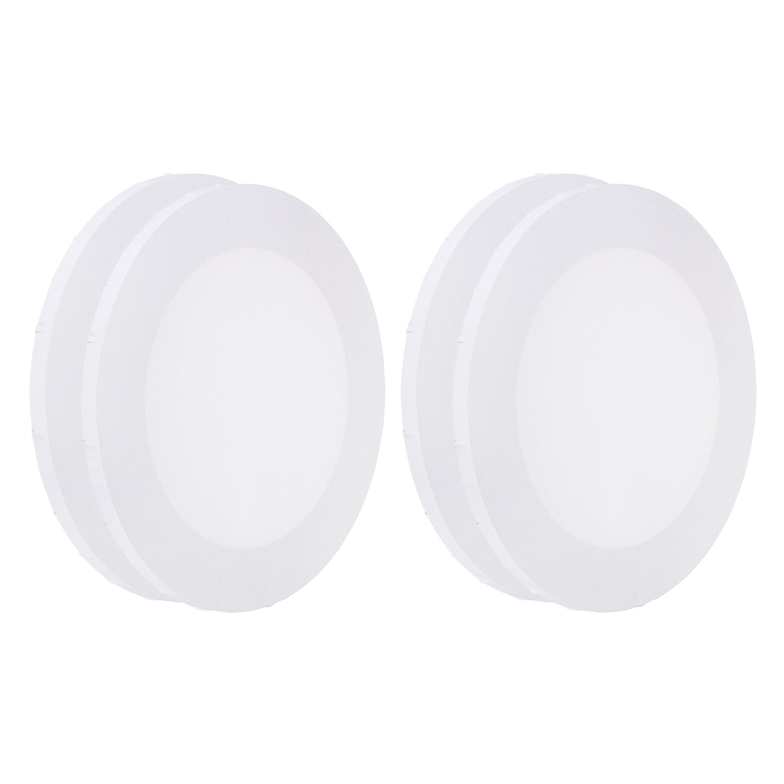 Uxcell Painting Canvas Panels, 4 Pack 12x12 Inch Round Wood Frame Blank ...