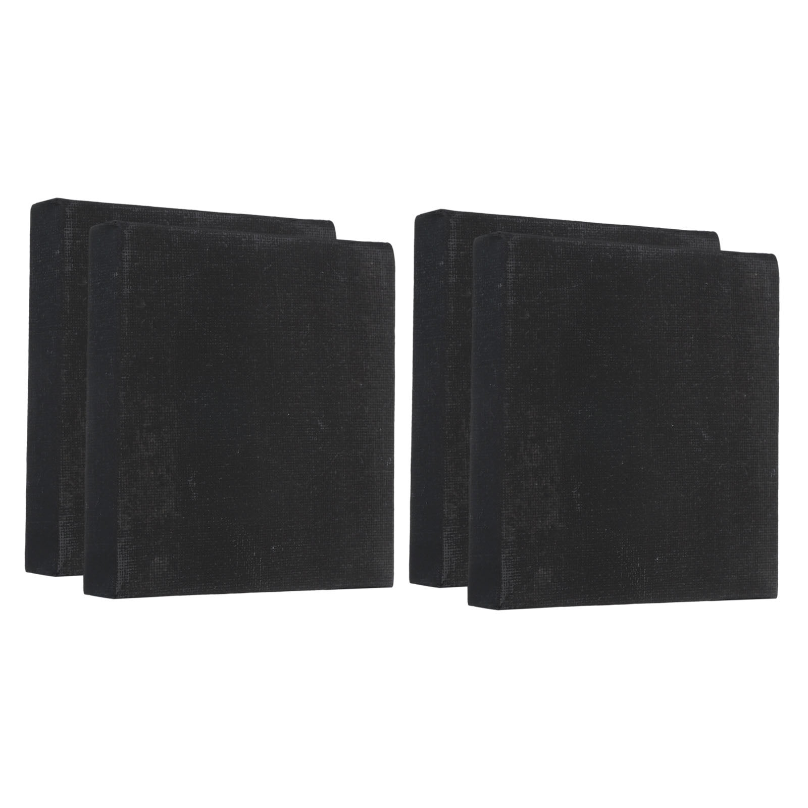 Uxcell Painting Canvas Panels, 4 Pack 4x4 Inch Rectangle Wood Frame ...