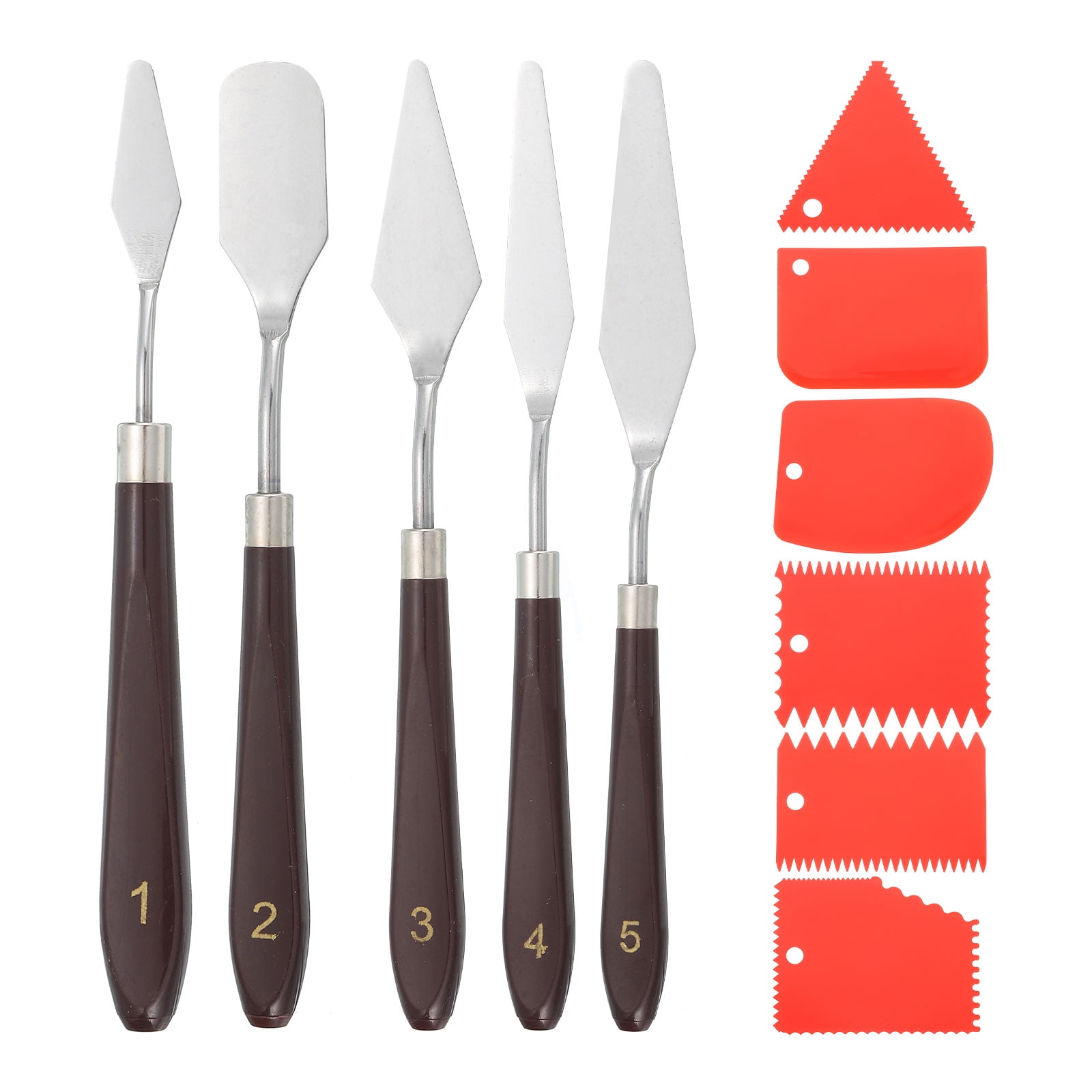 Uxcell Painting Knife Set, 11Pcs Palette Knife Scraper for Oil Painting ...