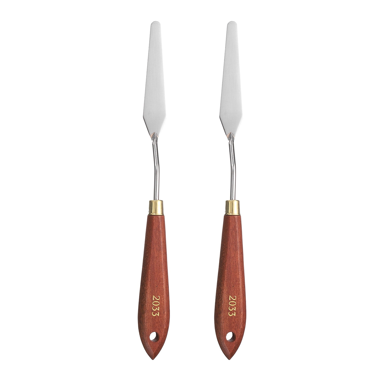 Uxcell 2pcs Palette Knife Painting Tool 3.15" x 0.67" Stainless Steel ...