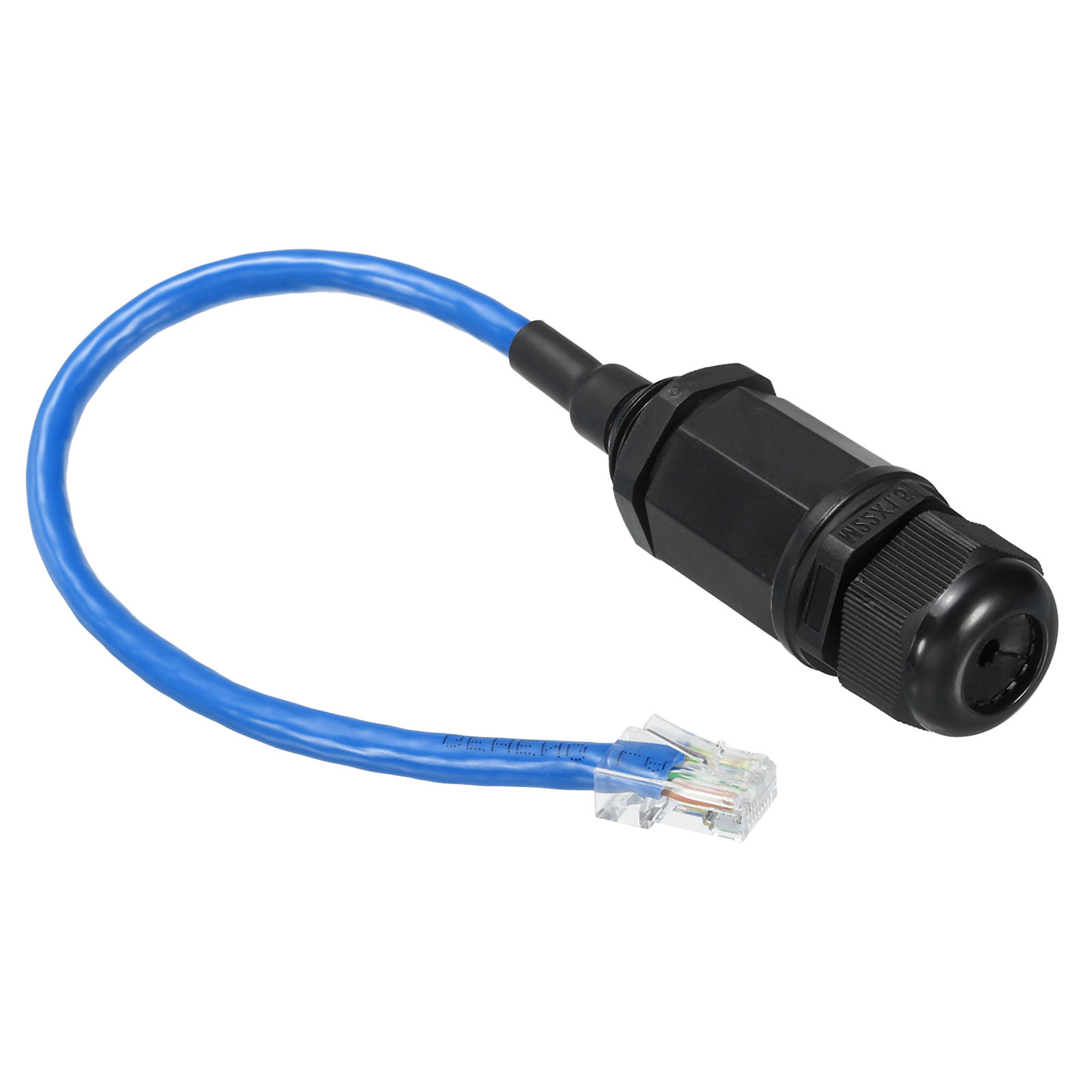 Uxcell Panel Mounting RJ45 Connector Cat 6 M20 13 Inch Ethernet ...