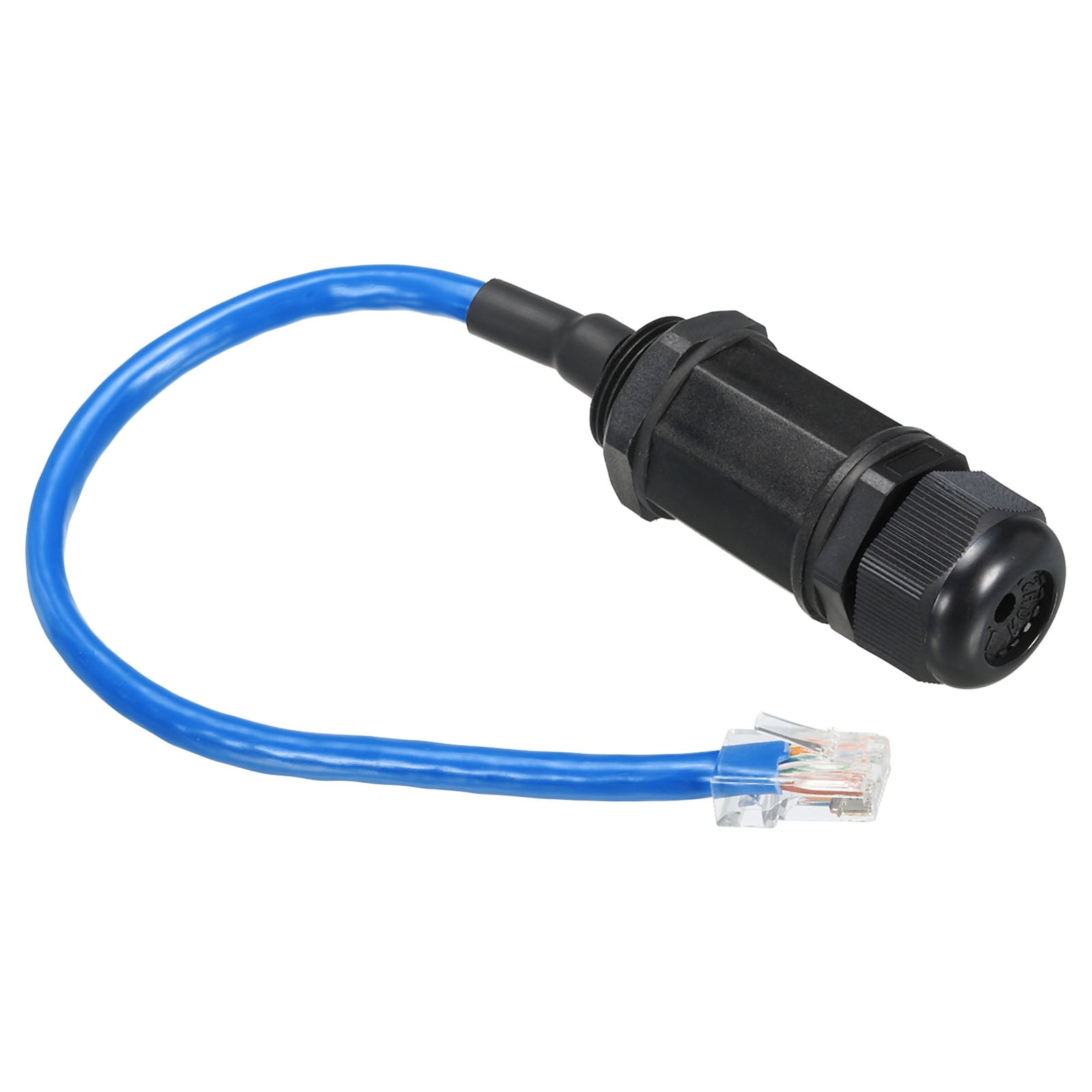 Uxcell Panel Mounting RJ45 Connector Cat 6 M22 13 Inch Ethernet ...