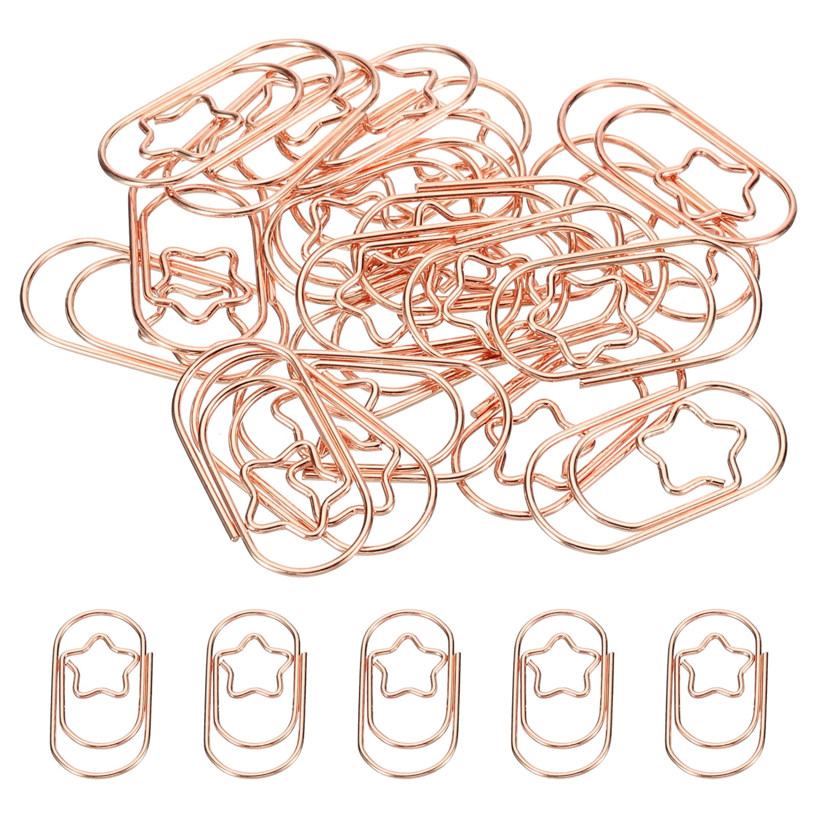 Uxcell Paper Clip Star-Shaped Cute Decorative Fun Clips Bookmarks 0.9 ...