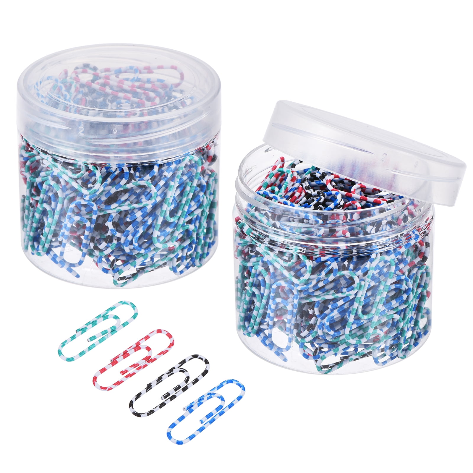 Uxcell Paper Clips 1.1 Inch Vinyl Coated with Box for Office Home ...