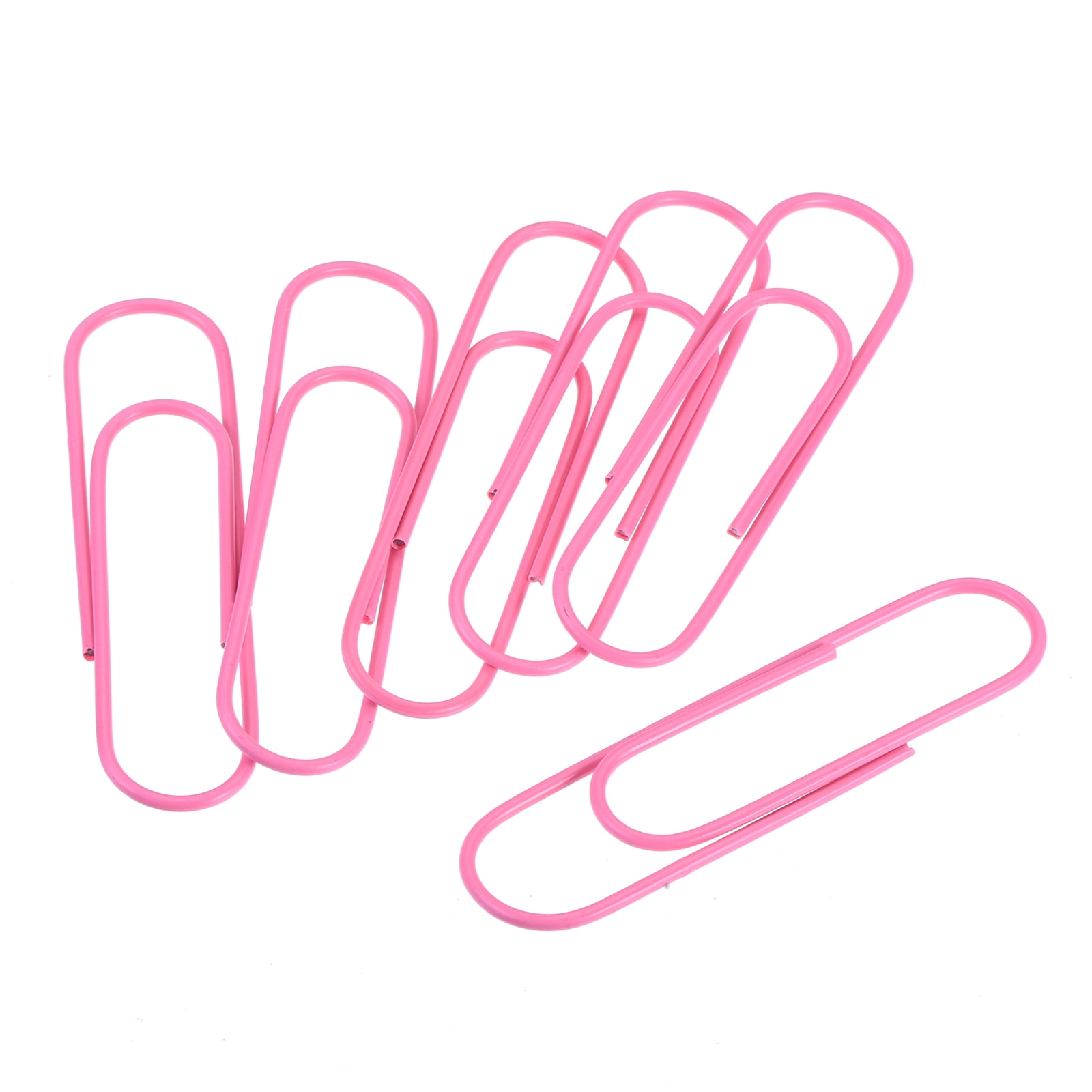 Uxcell Paper Clips 3.9 Inch Vinyl Coated for Office Home Pink Count 20 ...