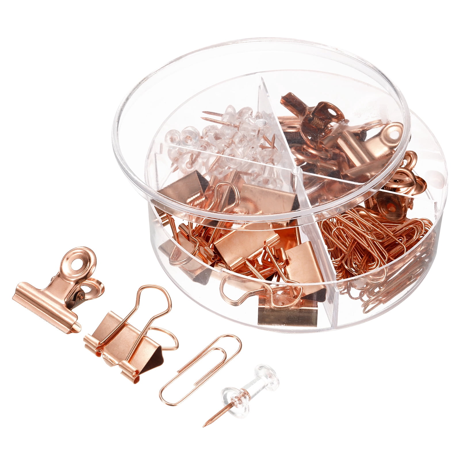 Uxcell Paper-Clips Binder Clips Set, Office Clips with Ticket Folders ...