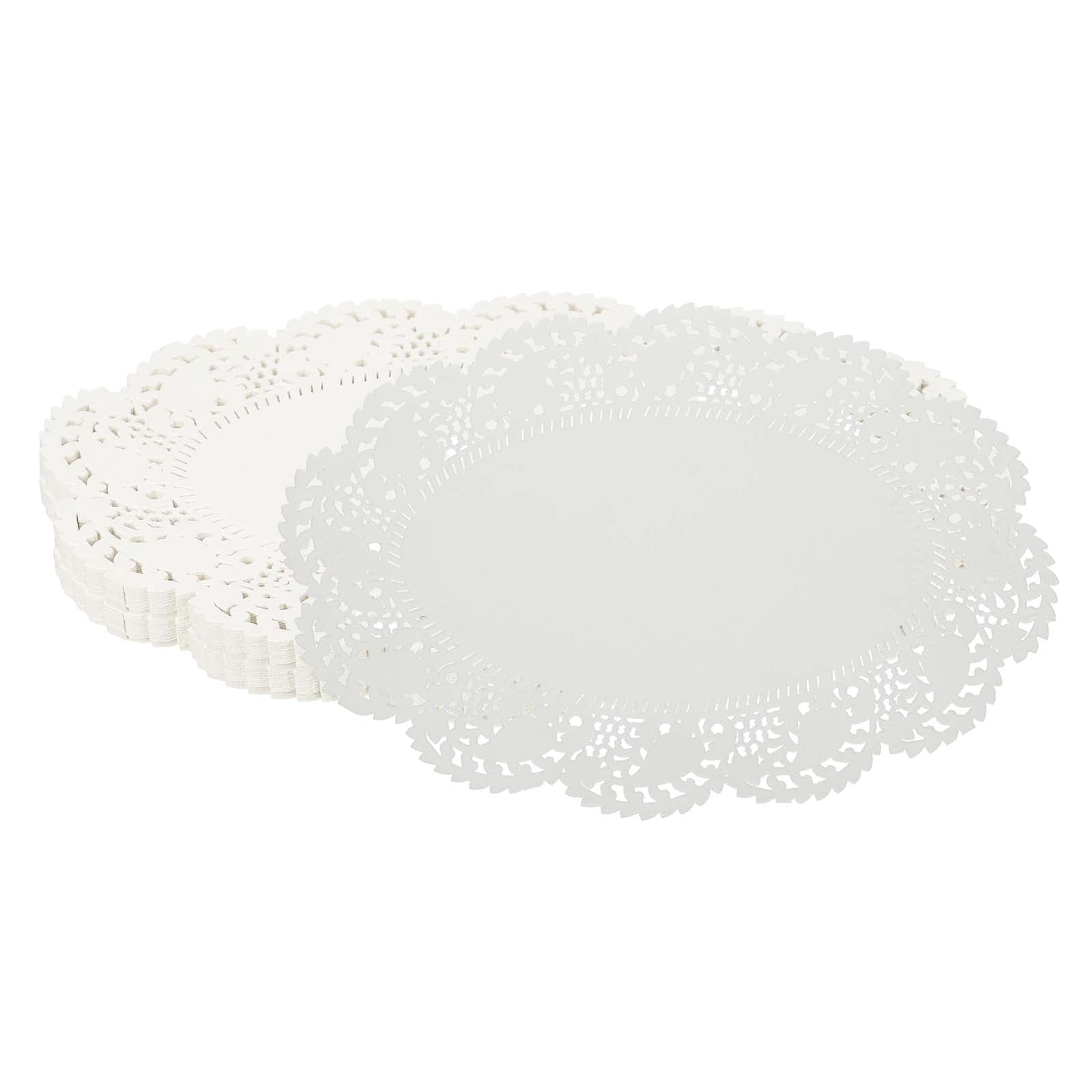 Uxcell Paper Doilies, Lace Doilies Oval Disposable 10 Inch - Walmart.com