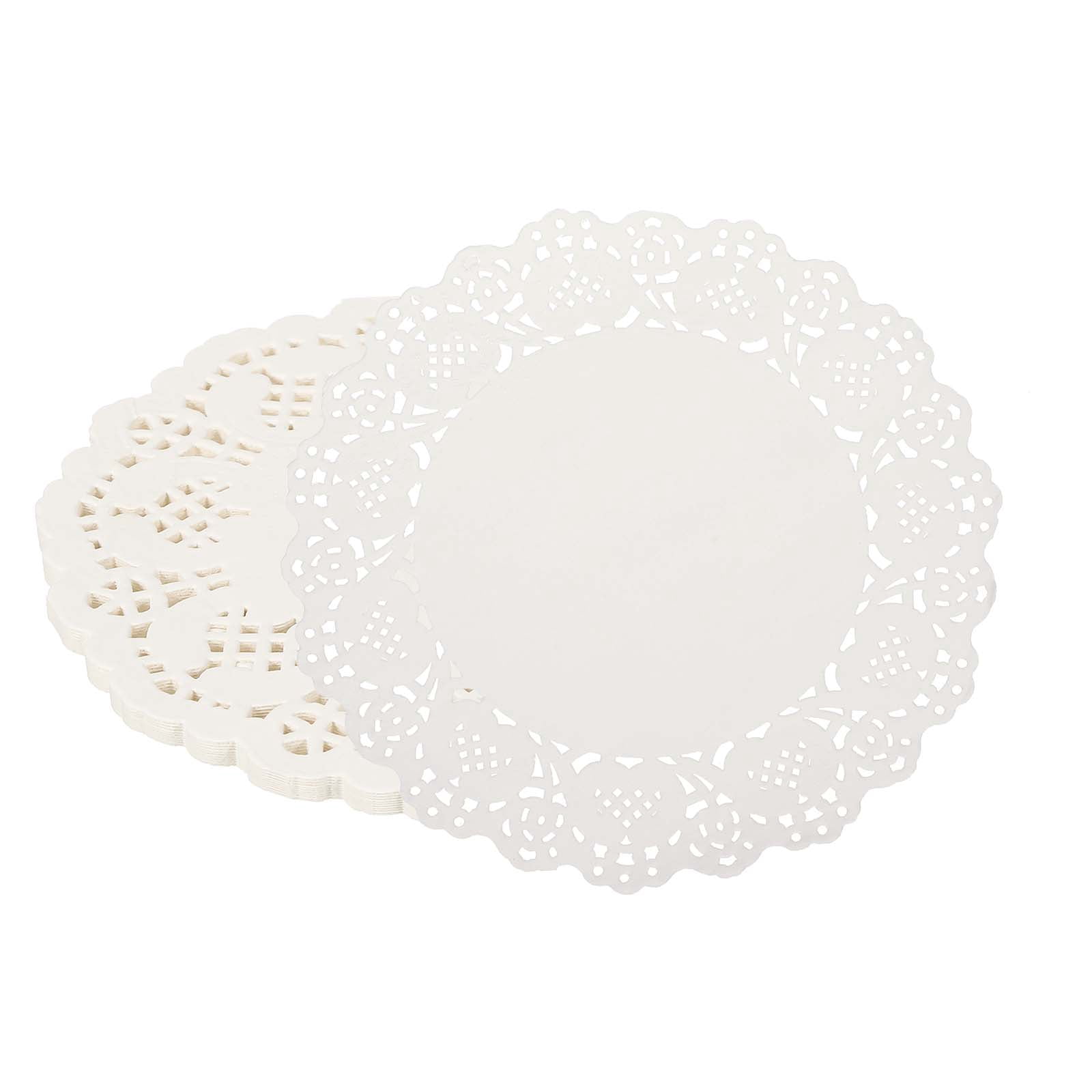 Uxcell Paper Doilies Lace Doilies Round Disposable 7.5 Inch - Walmart.com