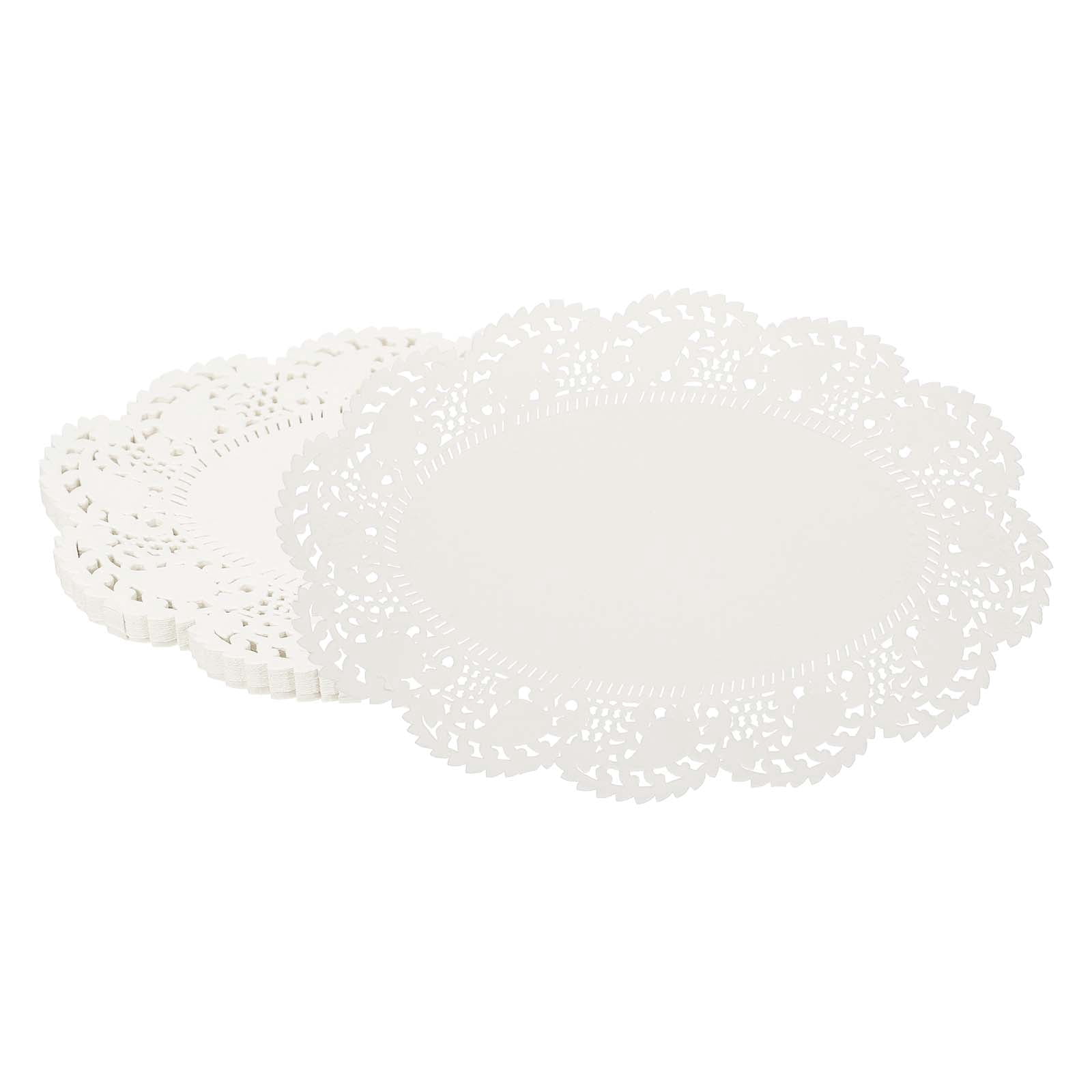 Uxcell Paper Doilies Lace Doilies Round Disposable 9.1 Inch - Walmart.com